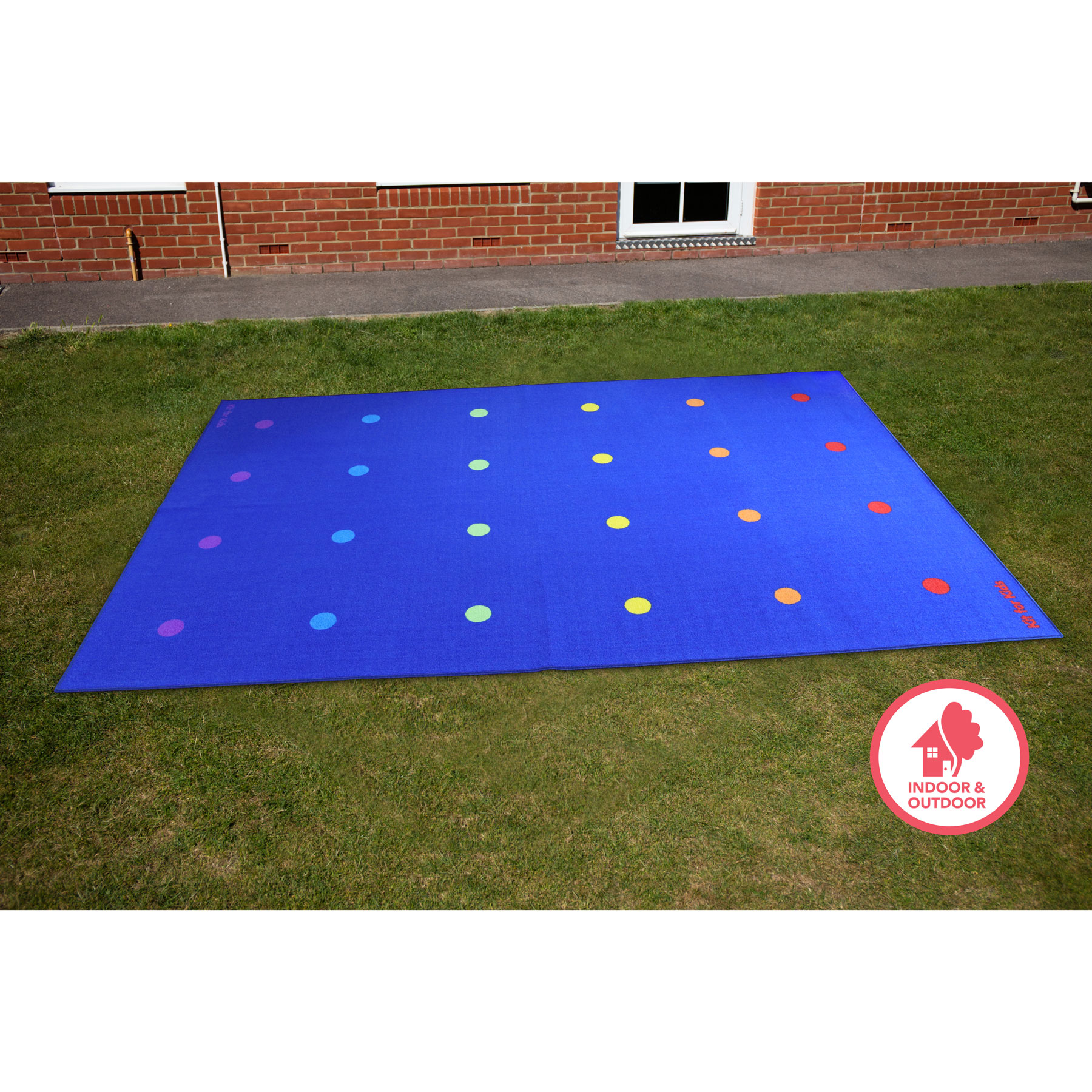 Essentials Rainbow Spots Carpet | theClassroom.co