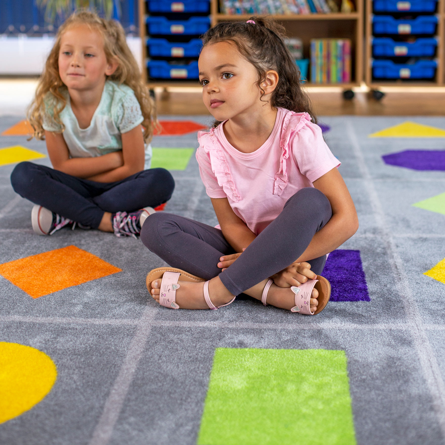 Geometric Shapes Carpet | theClassroom.co