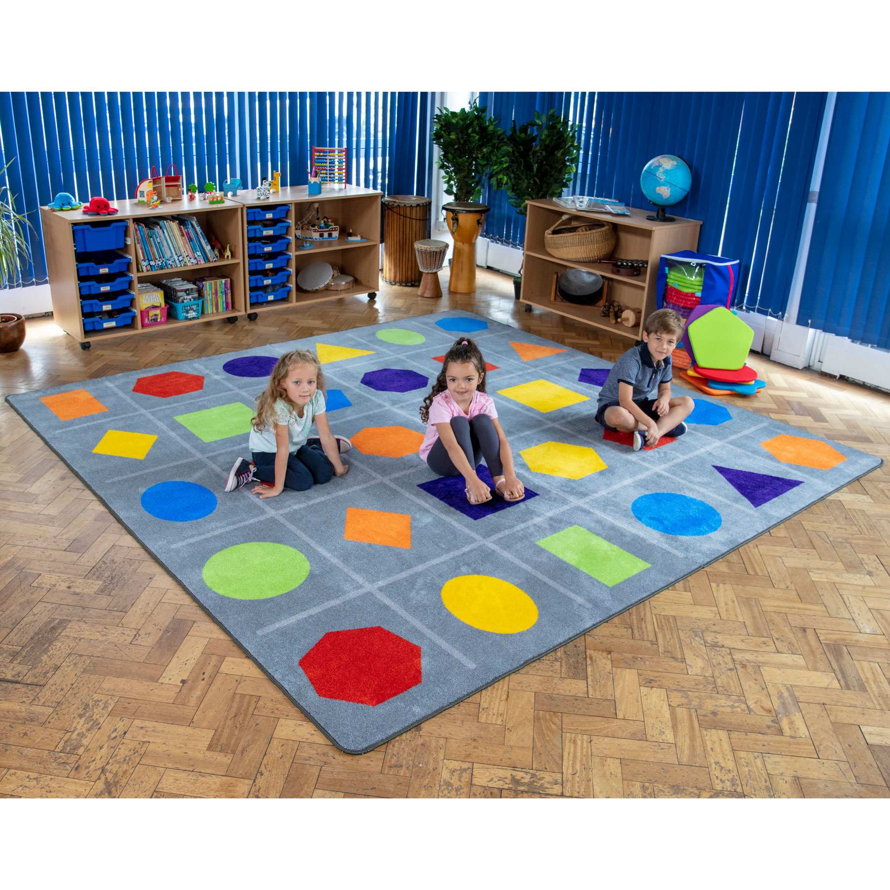 Geometric Shapes Carpet | theClassroom.co