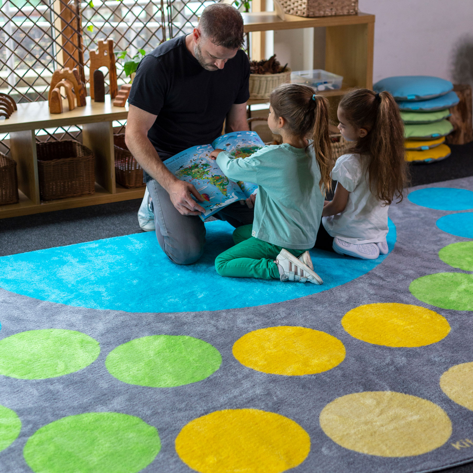 Lake Large Semi-Circle Carpet | theClassroom.co