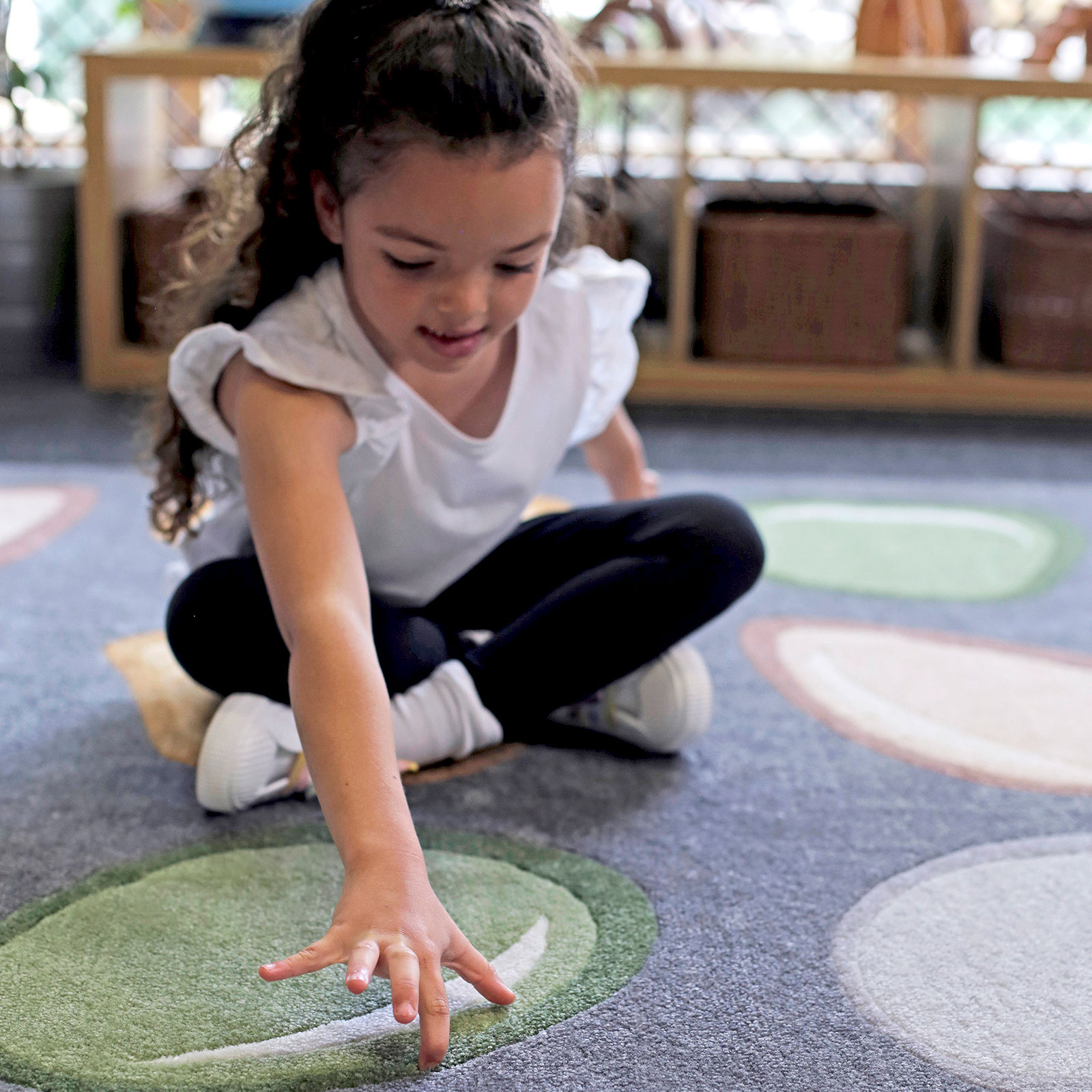 Natural World™ Carved Pebble Placement Carpet | theClassroom.co
