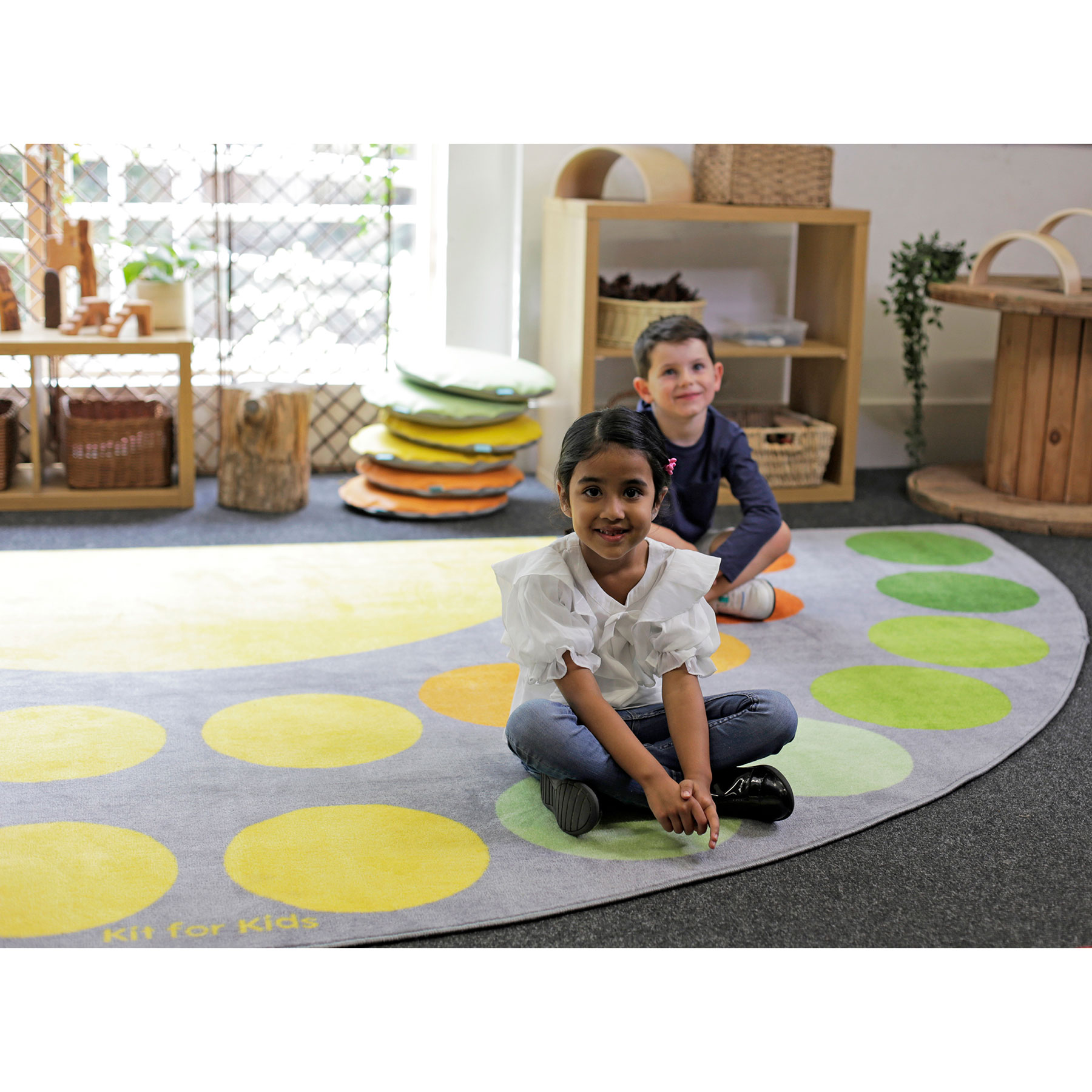Safari Large Semi-Circle Carpet | theClassroom.co