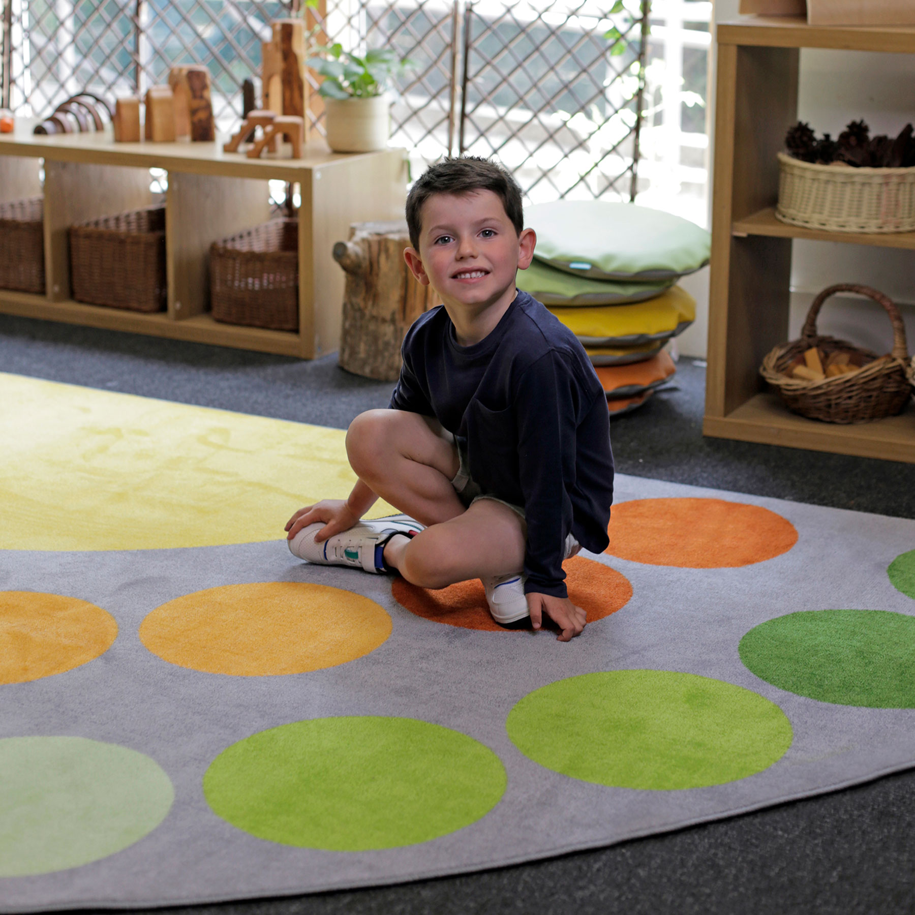 Safari Large Semi-Circle Carpet | theClassroom.co