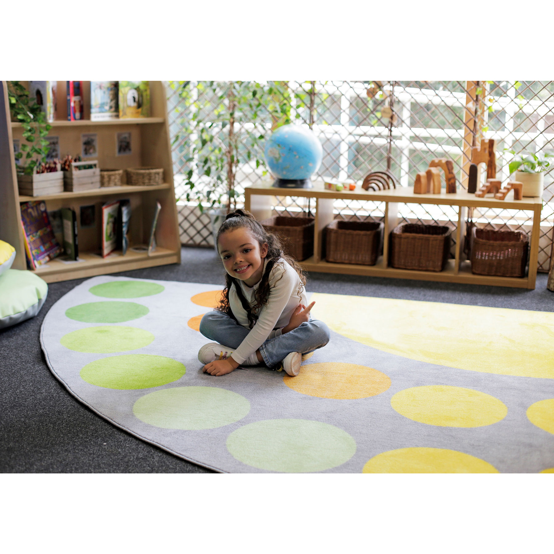 Safari Large Semi-Circle Carpet | theClassroom.co