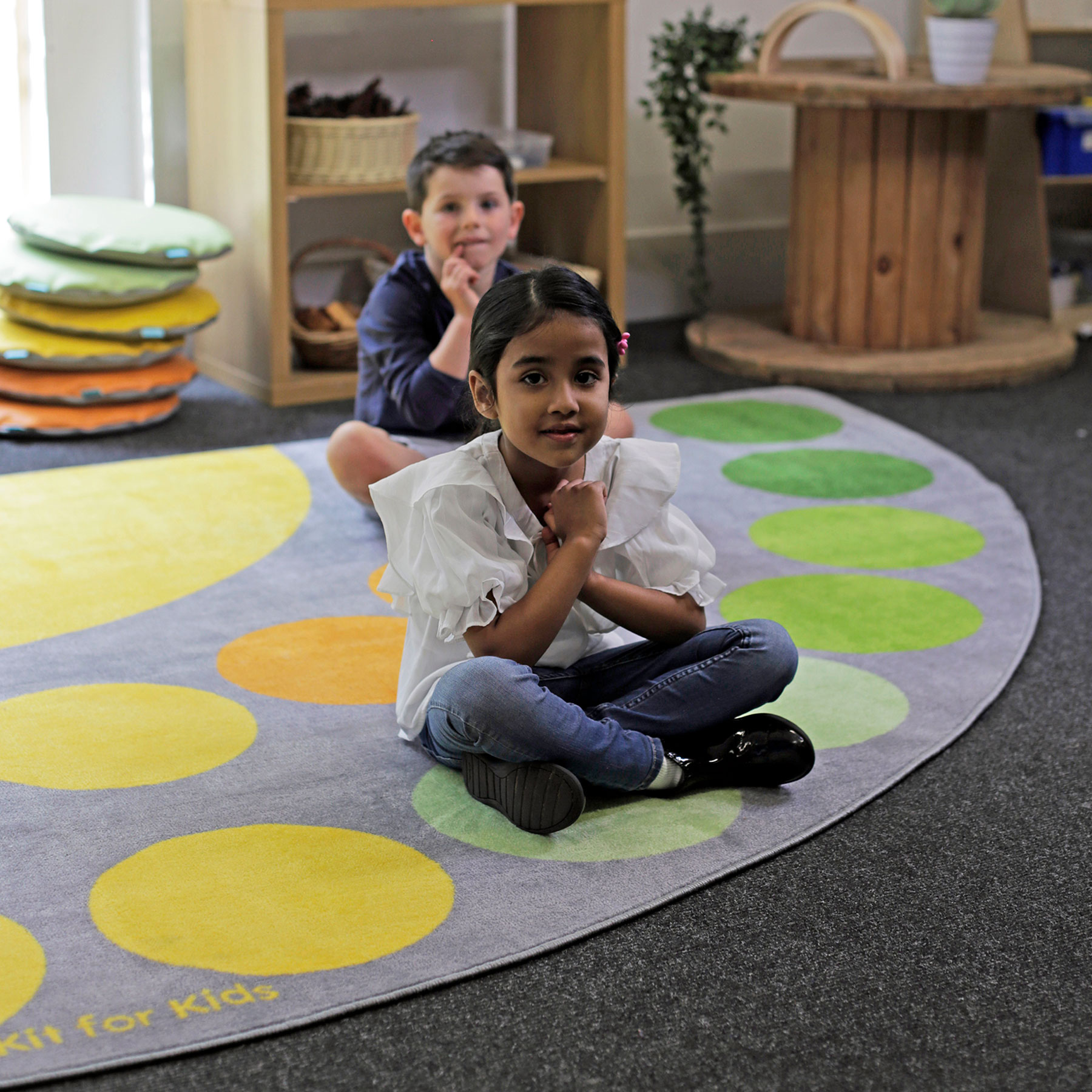 Safari Large Semi-Circle Carpet | theClassroom.co