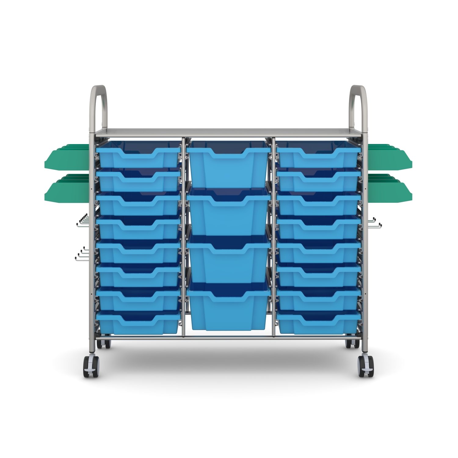 Callero STEAM Treble Trolley - 16 Shallow & 4 Deep Trays | theClassroom.co