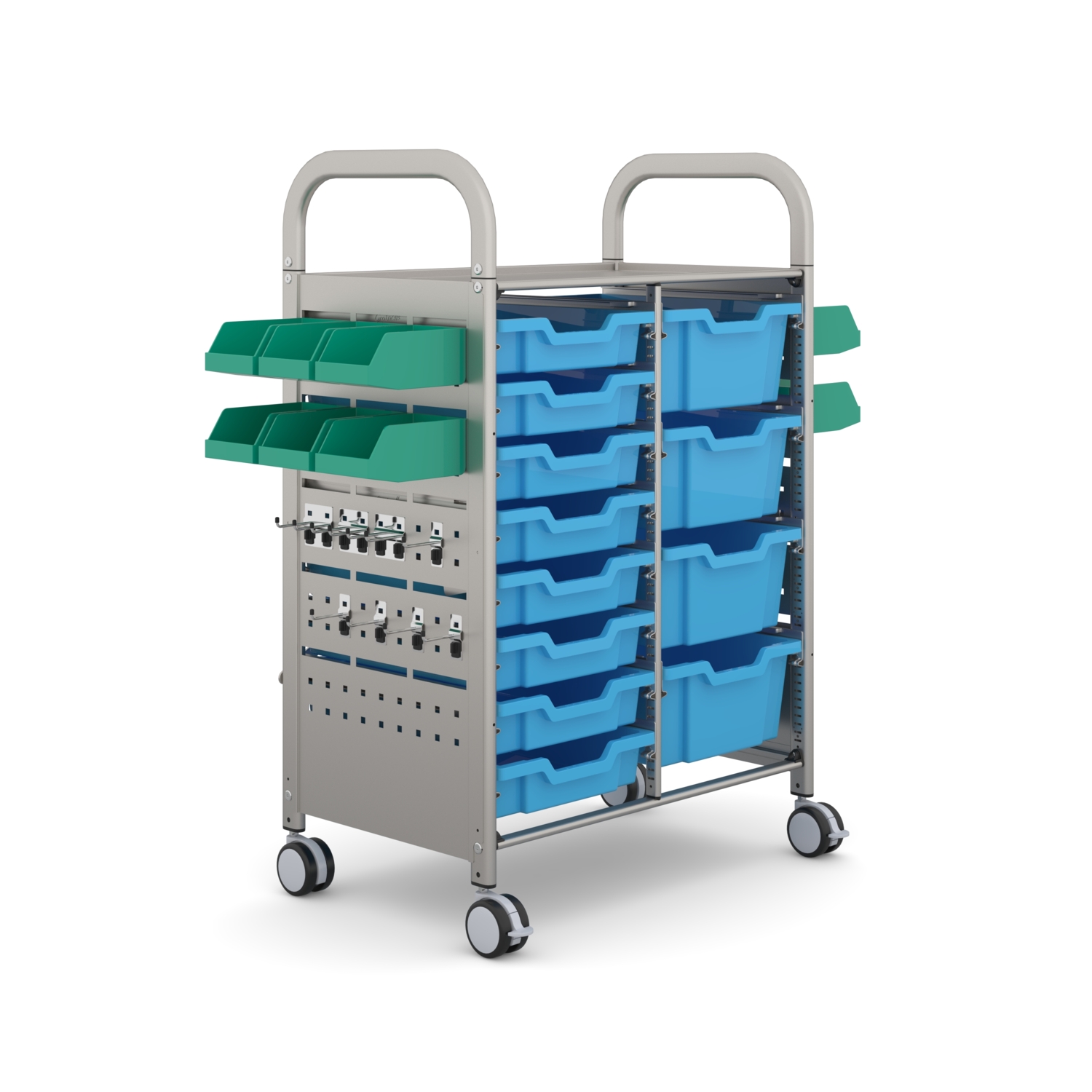 Callero STEAM Treble Trolley - 8 Shallow & 4 Deep Trays | theClassroom.co