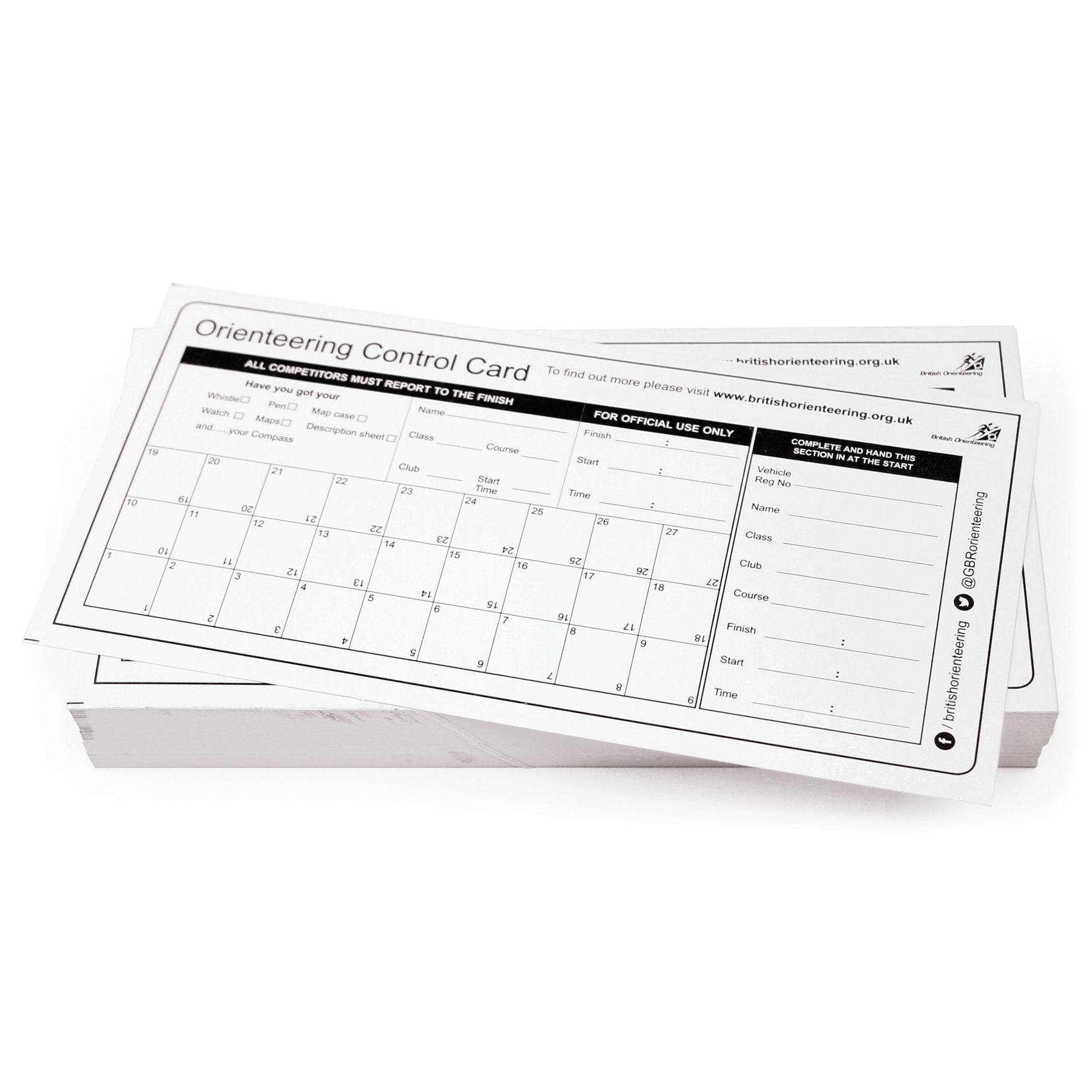 British Orienteering Control Cards | theClassroom.co