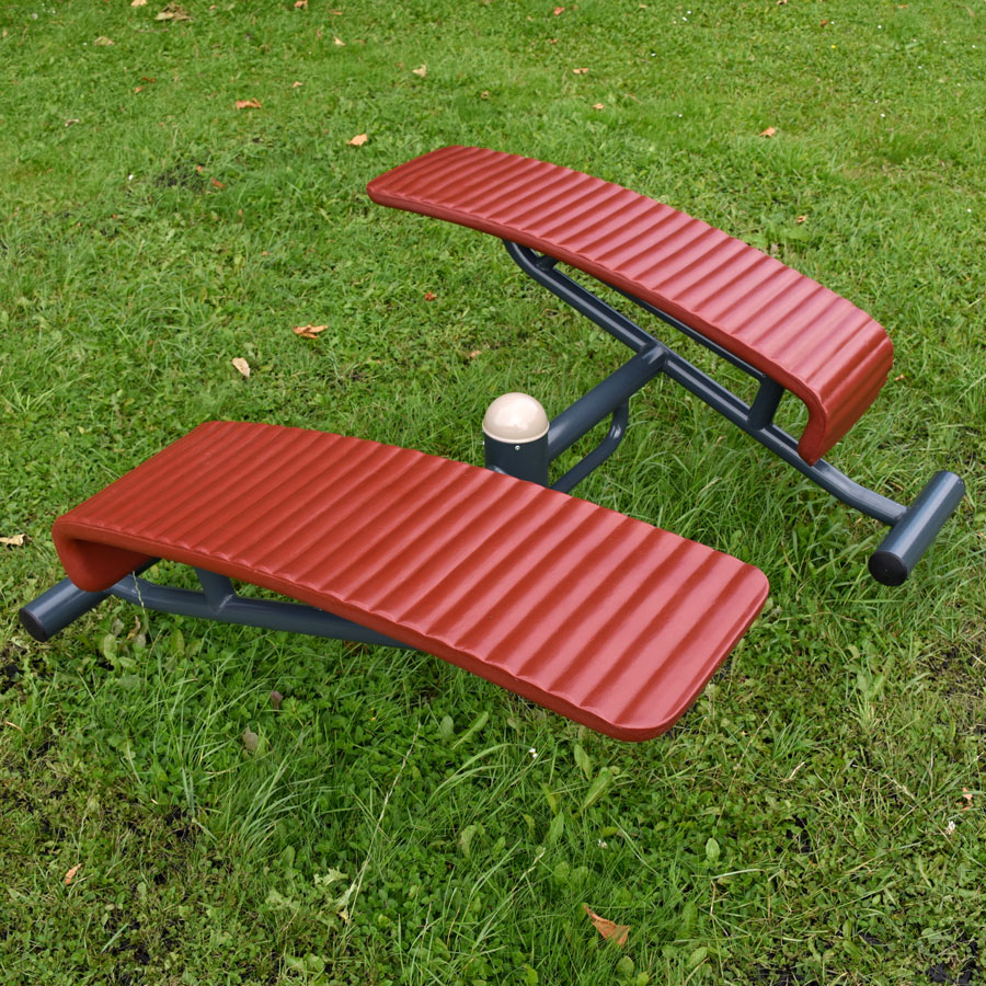 Outdoor Children's Gym Double Sit-Up Bench | theClassroom.co
