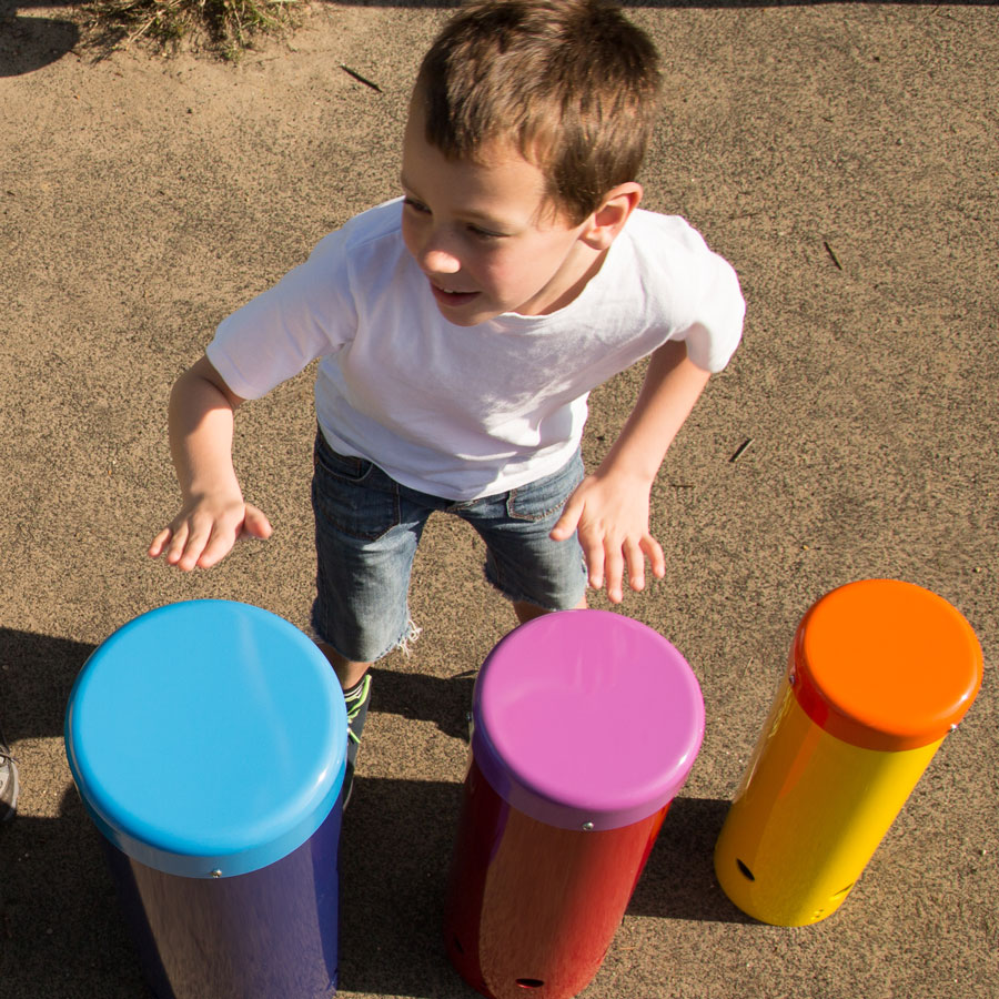 Outdoor Drums - Rainbow Sambas (Set of 5) | theClassroom.co