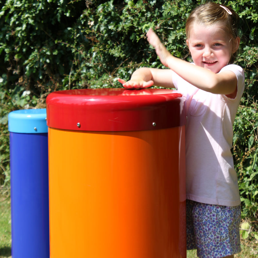 Outdoor Drums - Rainbow Sambas (Set of 5) | theClassroom.co