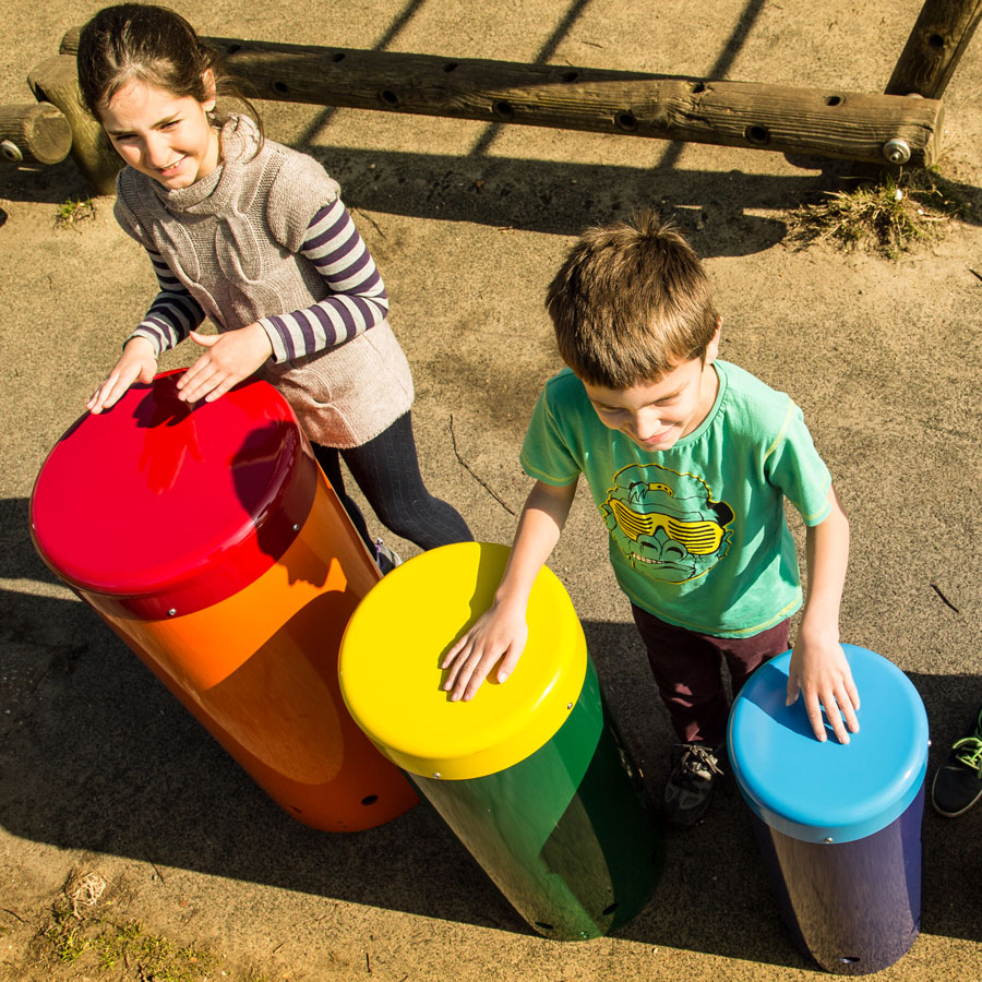 Outdoor Drums - Rainbow Sambas (Set of 5) | theClassroom.co