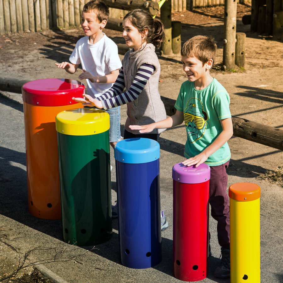 Outdoor Drums - Rainbow Sambas (Set of 5) | theClassroom.co