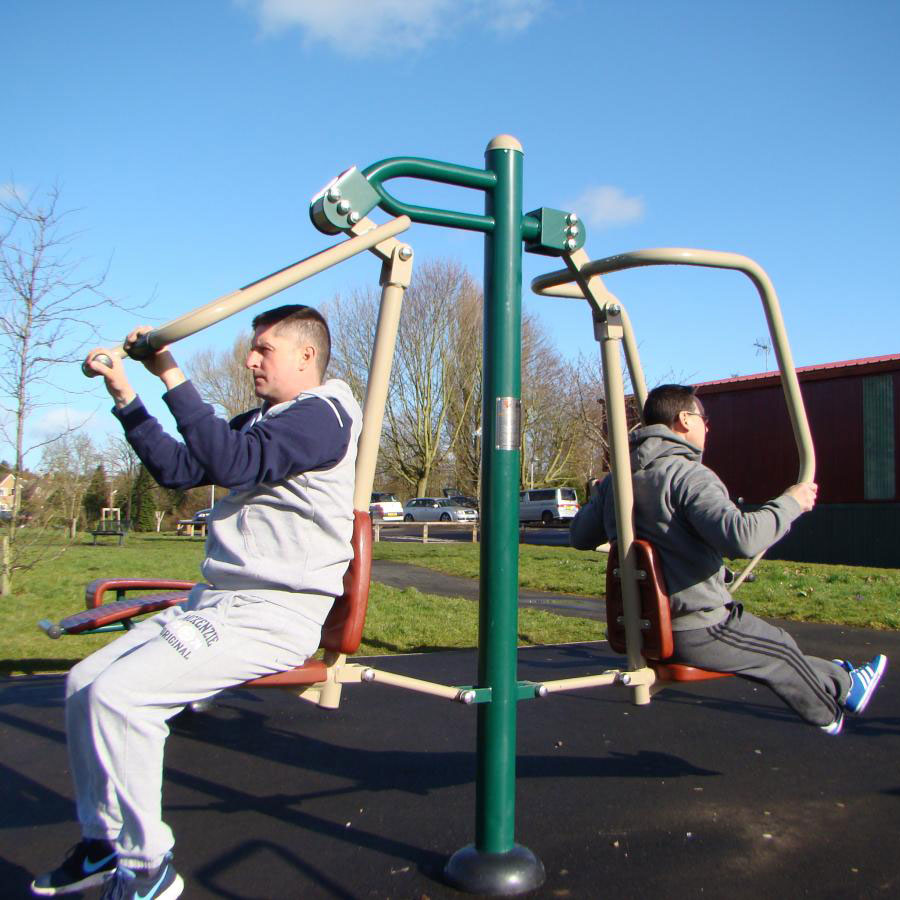 Outdoor Gym Combi Pull Down Challenger & Power Push | theClassroom.co