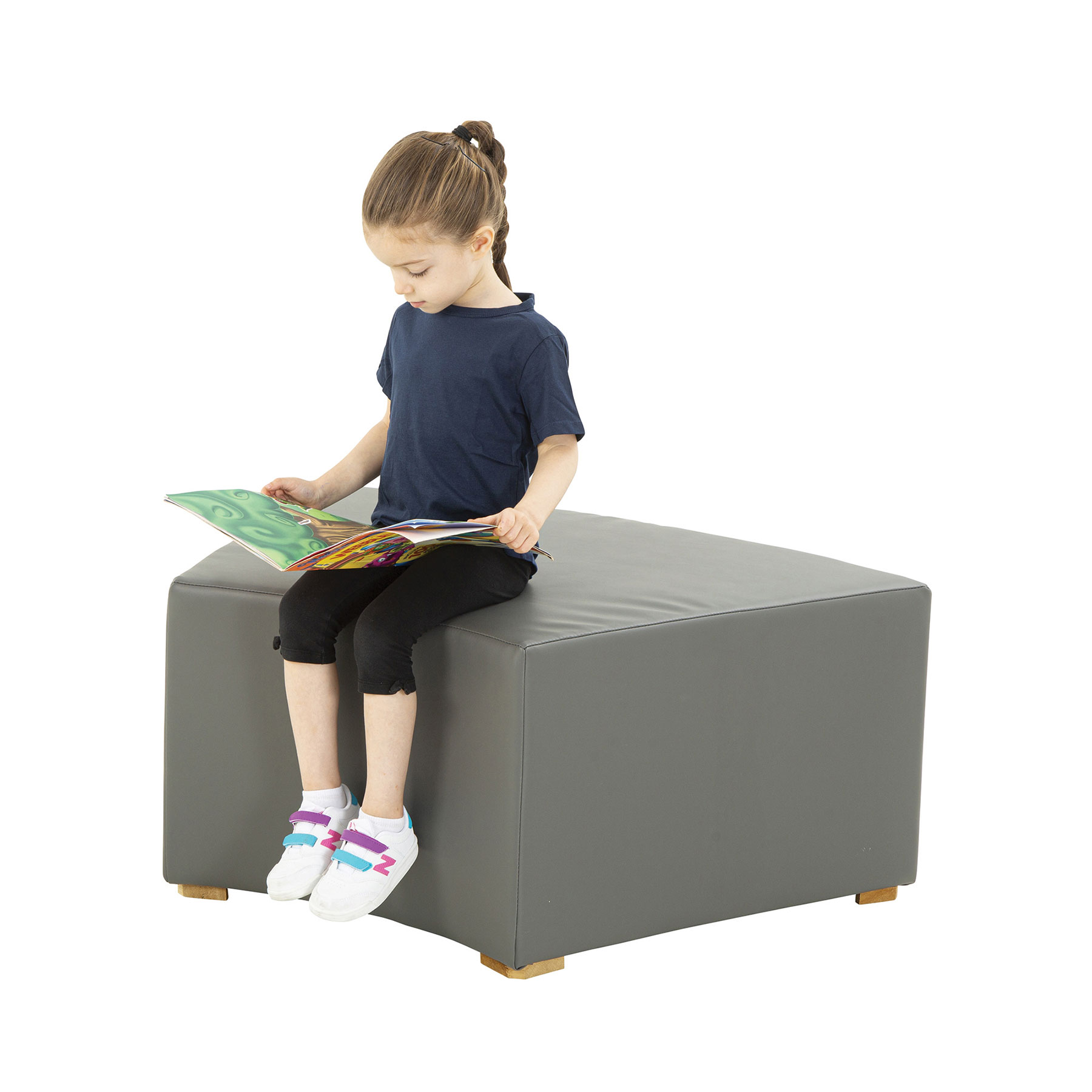 Children's Ottoman - Grey | theClassroom.co