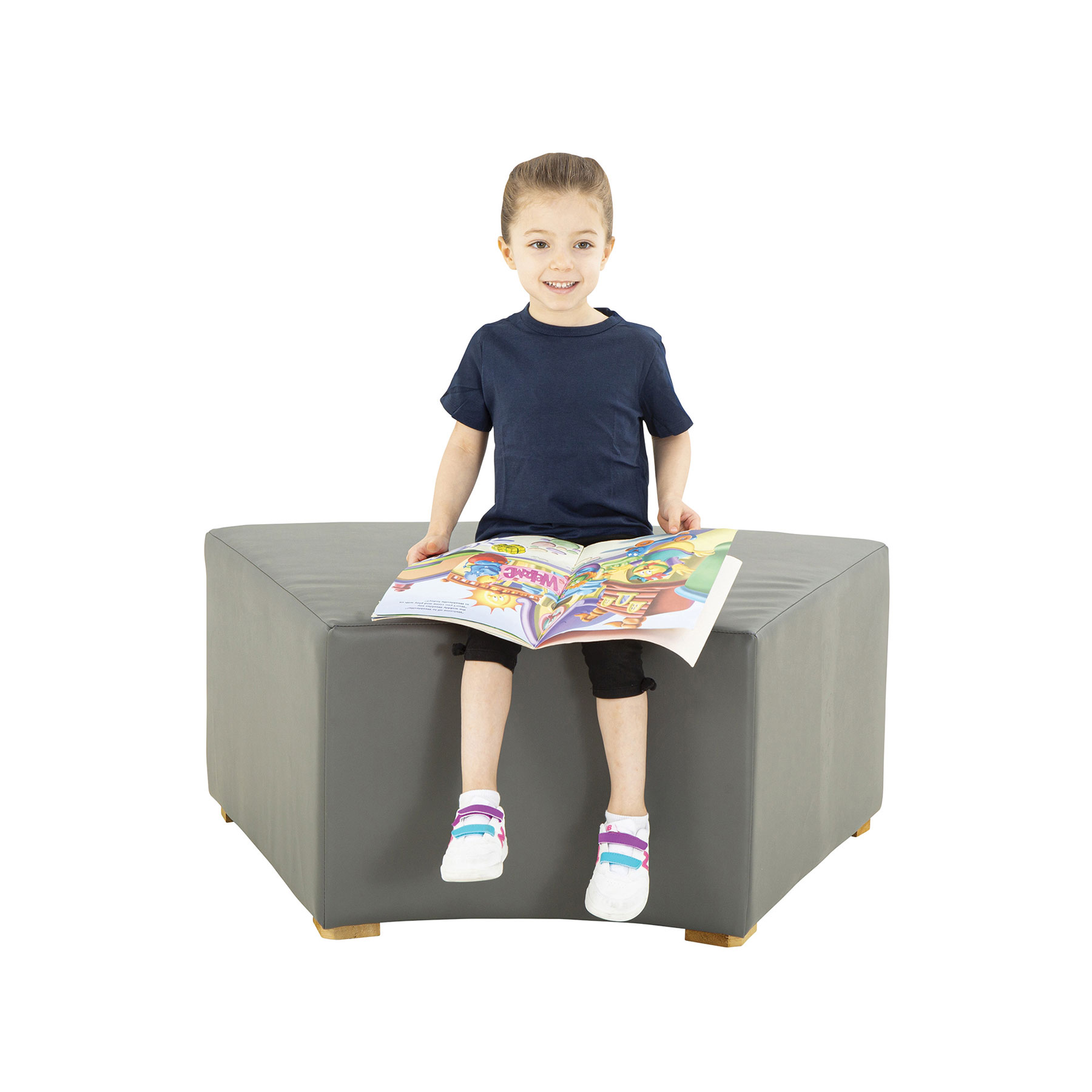Children's Ottoman - Grey | theClassroom.co