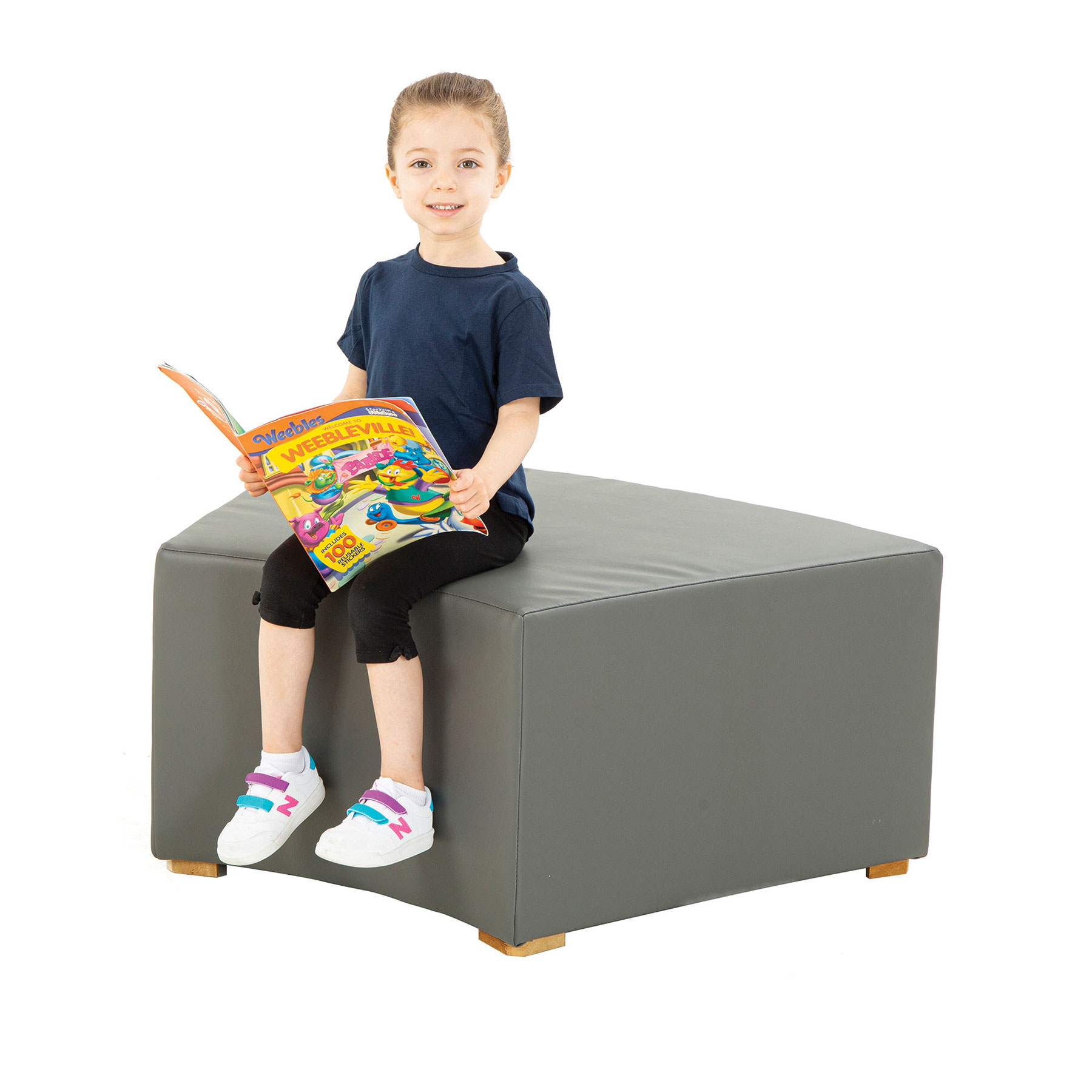 Children's Ottoman - Grey | theClassroom.co