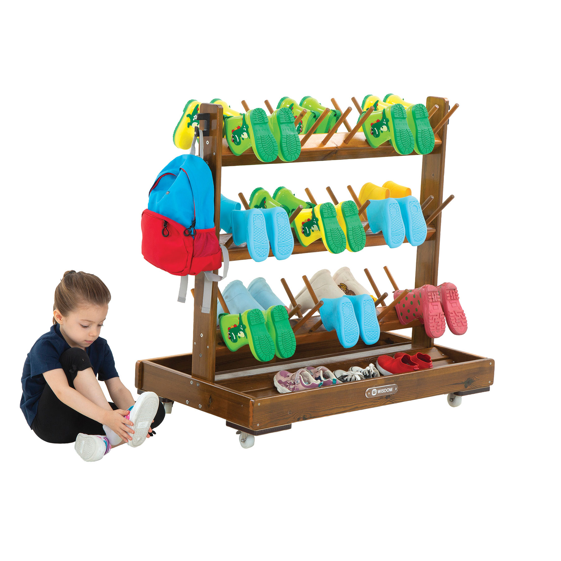 Outdoor Mobile Welly & Shoe Rack | theClassroom.co