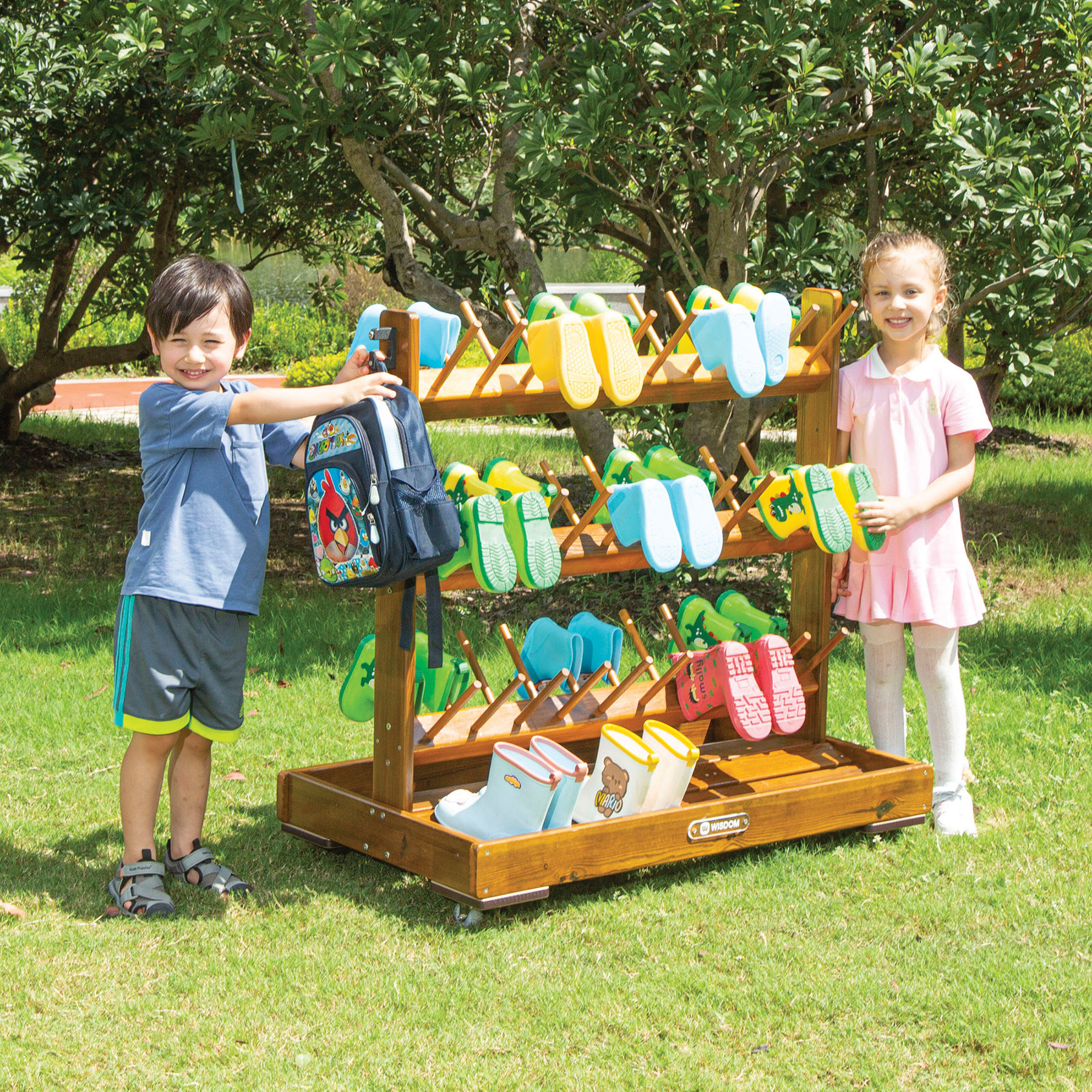 Outdoor Mobile Welly & Shoe Rack | theClassroom.co