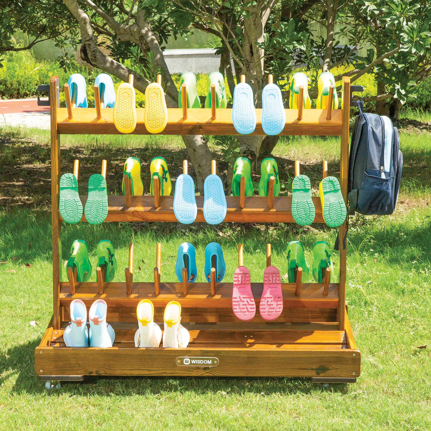 Outdoor Mobile Welly & Shoe Rack | theClassroom.co