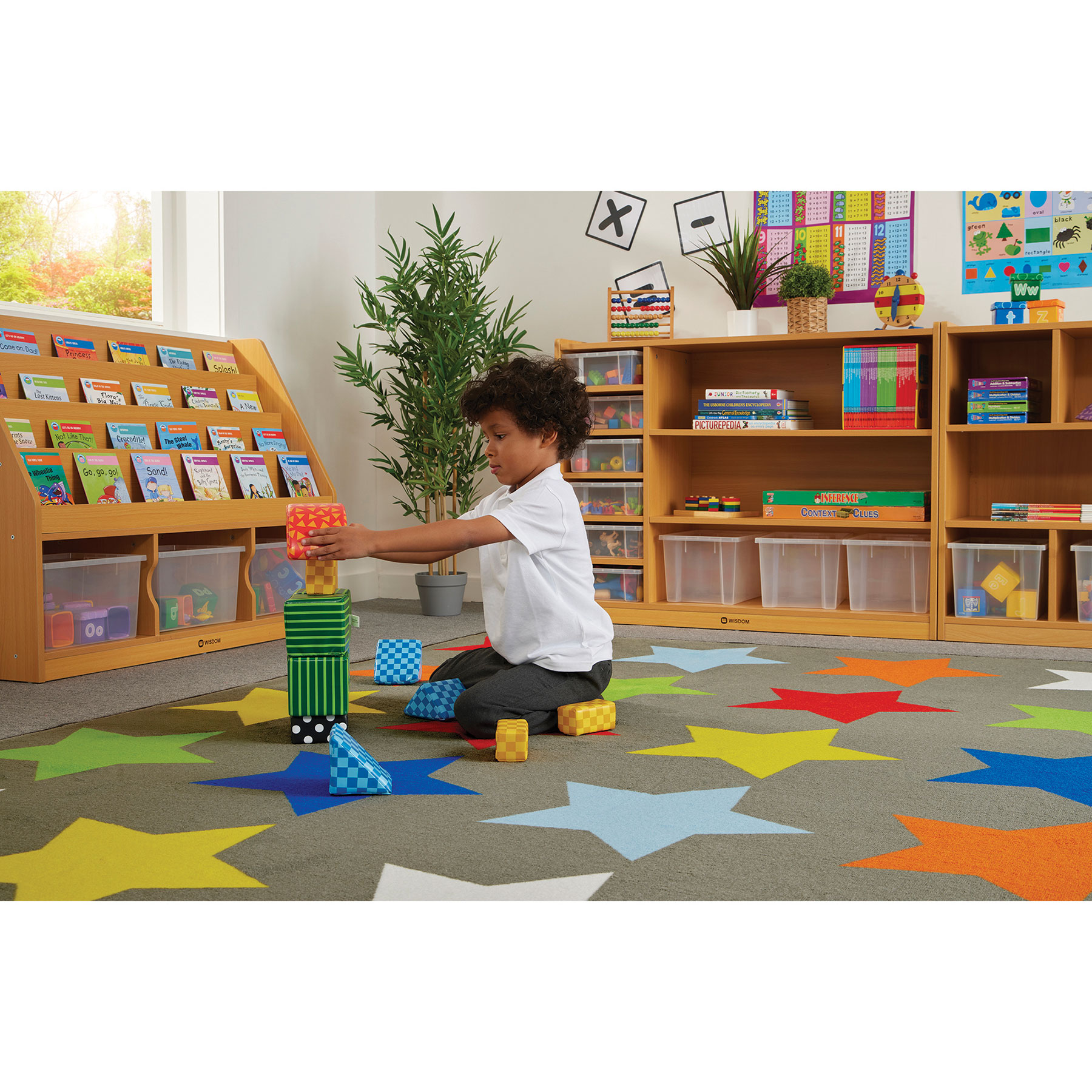 Sitting Stars Learning Rug | theClassroom.co