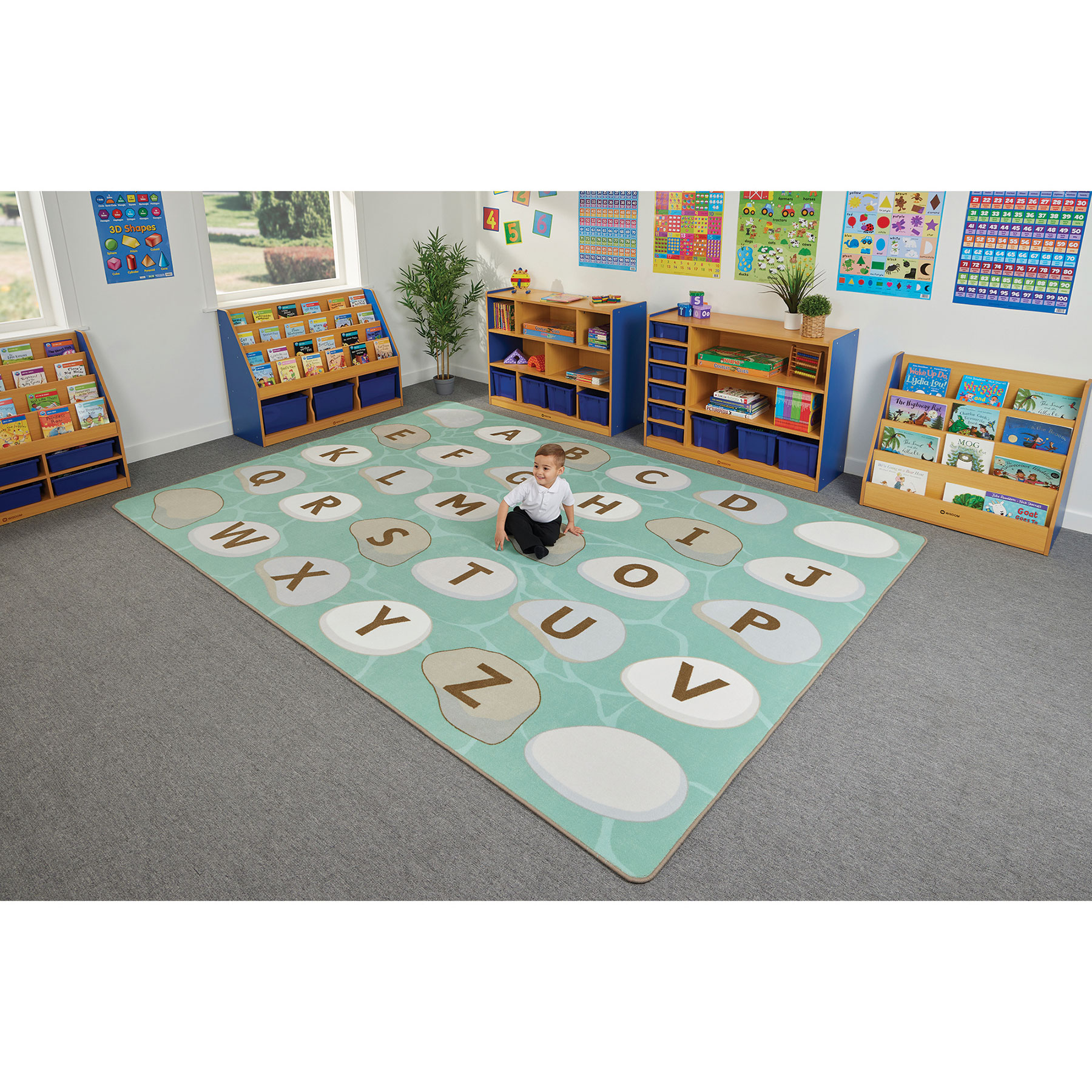 Alphabet Rocks Learning Rug | theClassroom.co