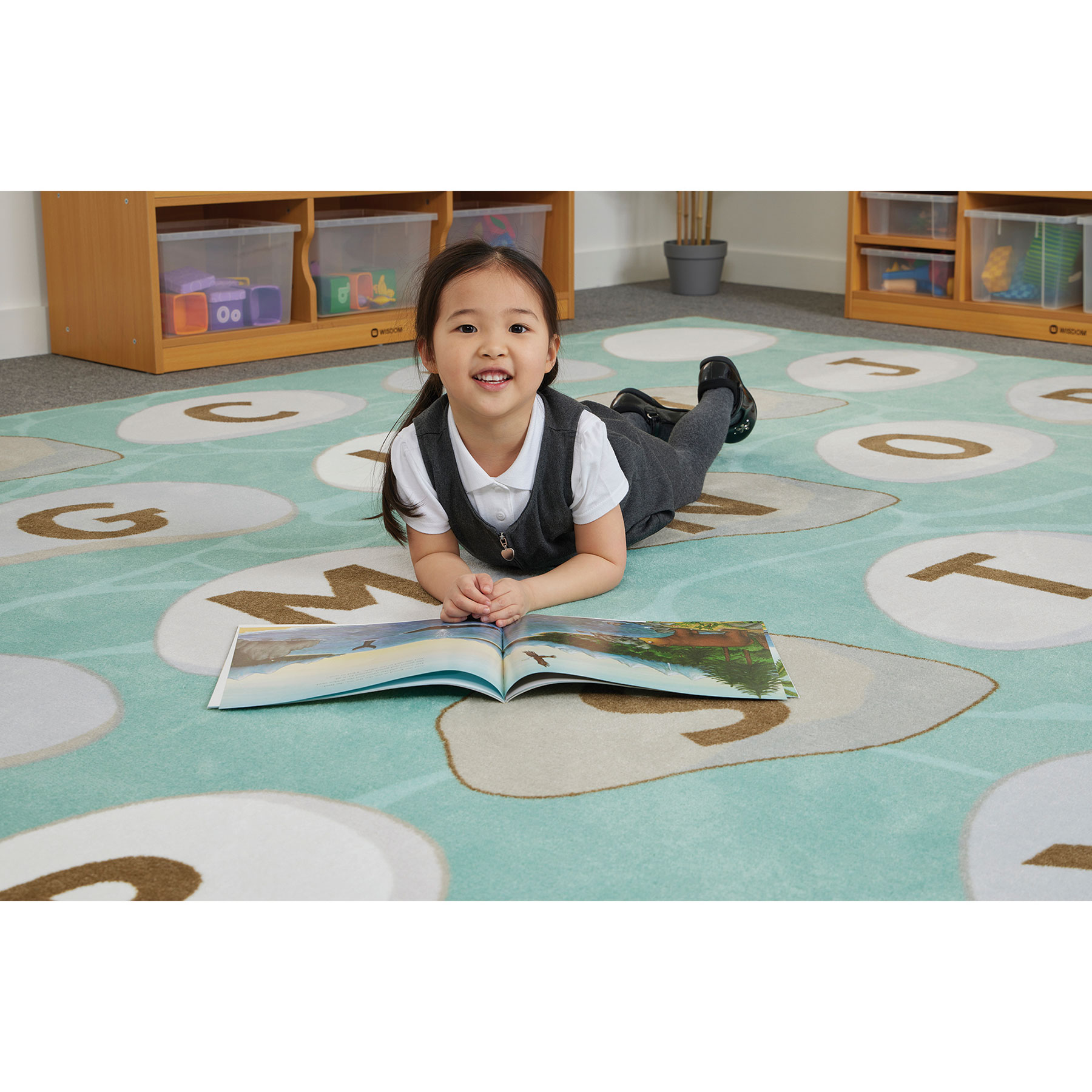 Alphabet Rocks Learning Rug | theClassroom.co