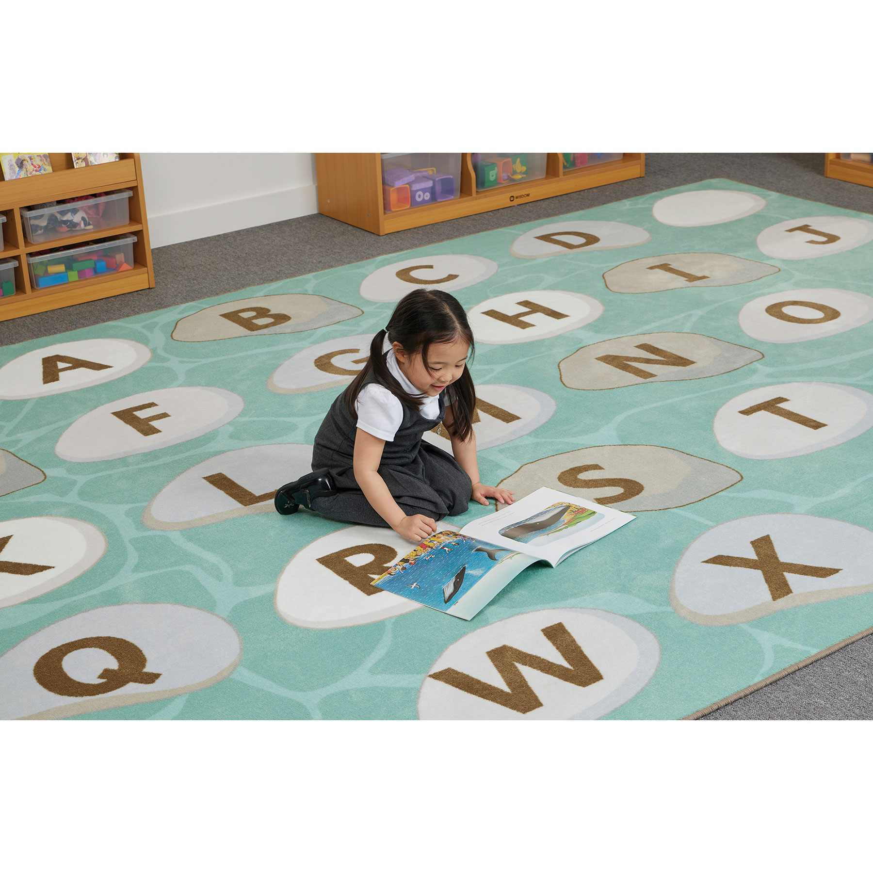 Alphabet Rocks Learning Rug | theClassroom.co