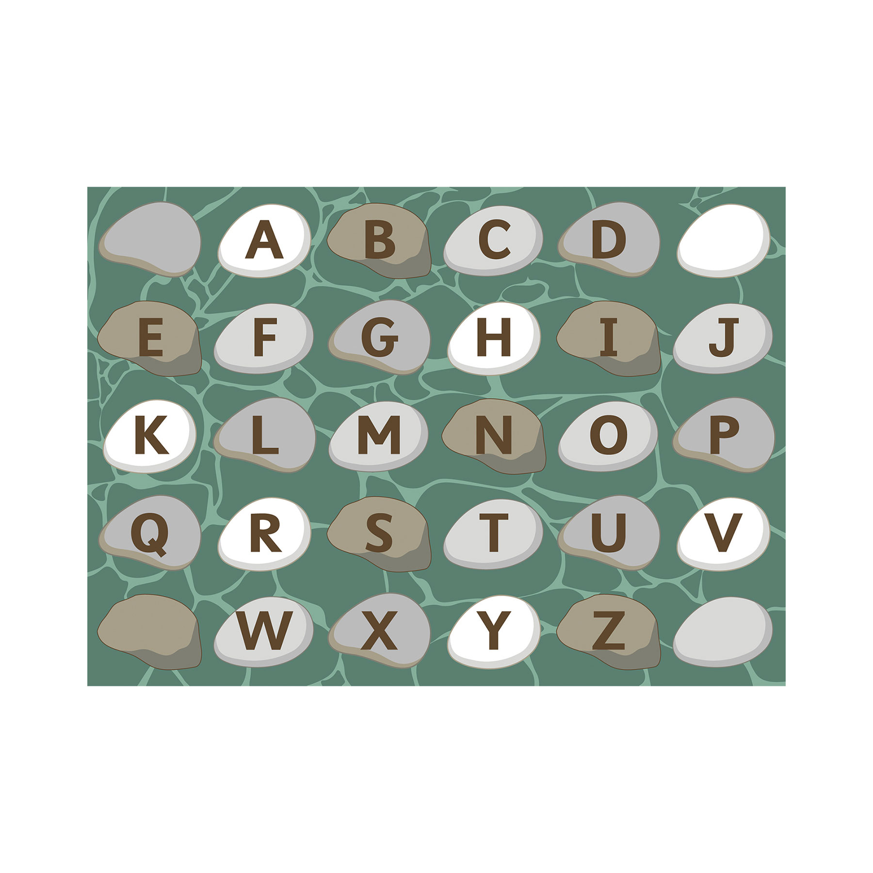 Alphabet Rocks Learning Rug | theClassroom.co
