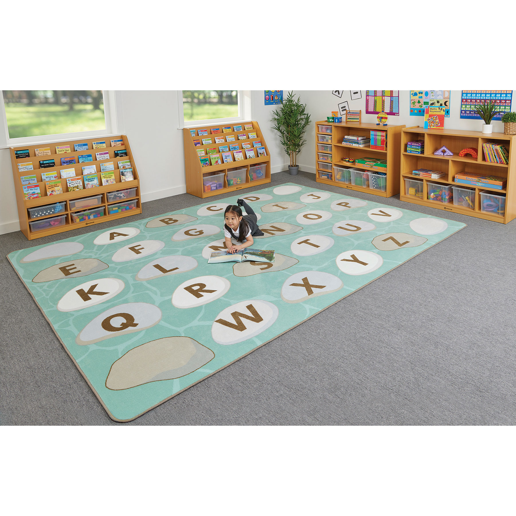 Alphabet Rocks Learning Rug | theClassroom.co