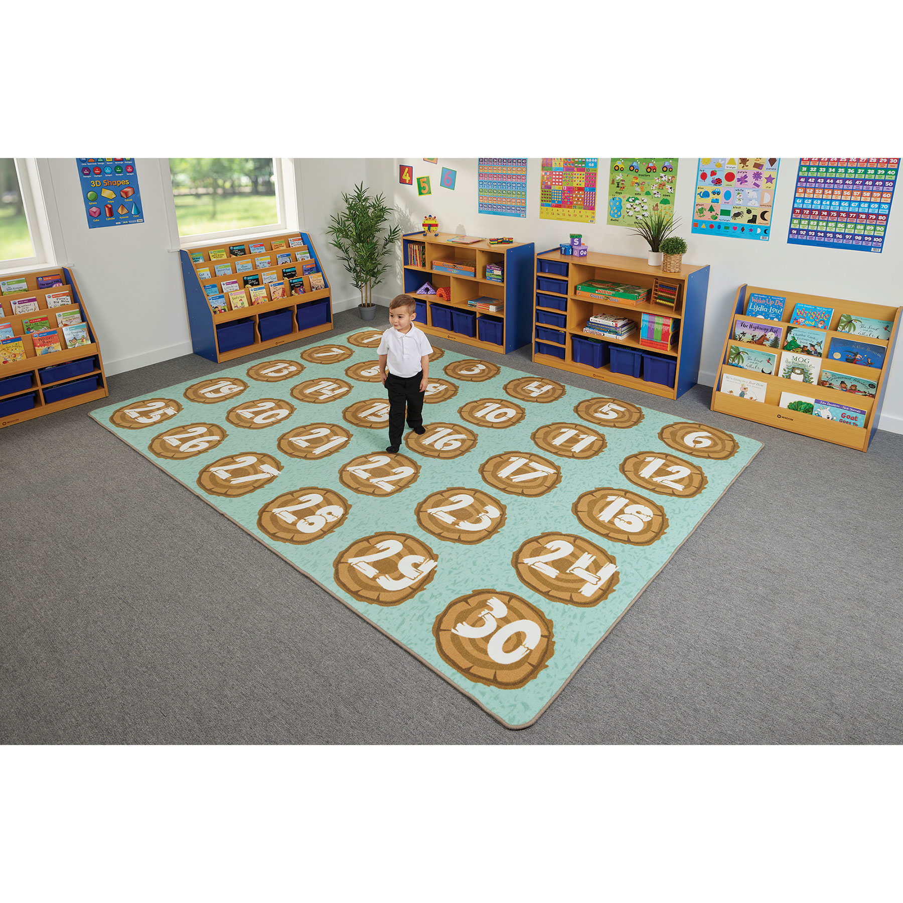 Number Logs Learning Rug | theClassroom.co