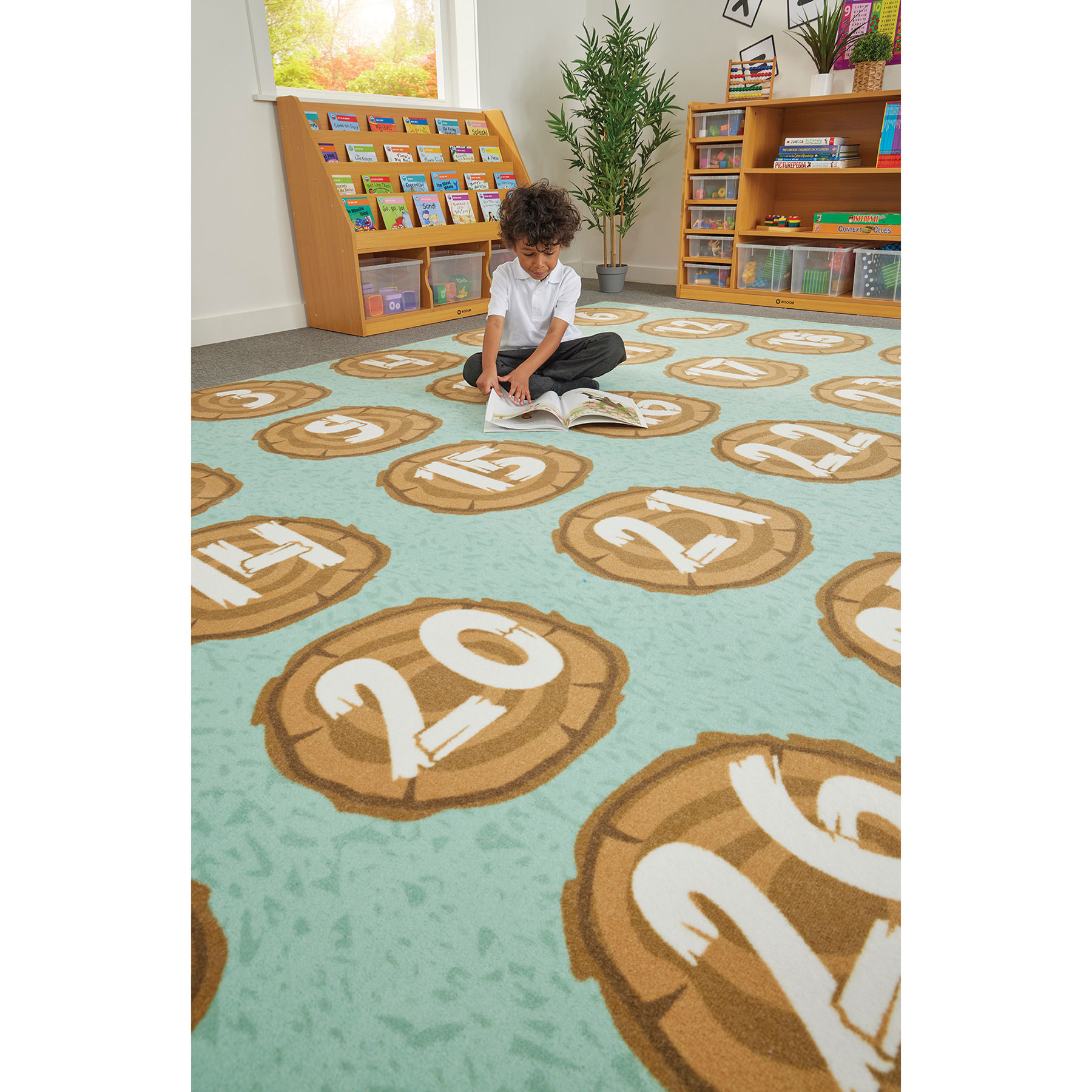 Number Logs Learning Rug | theClassroom.co