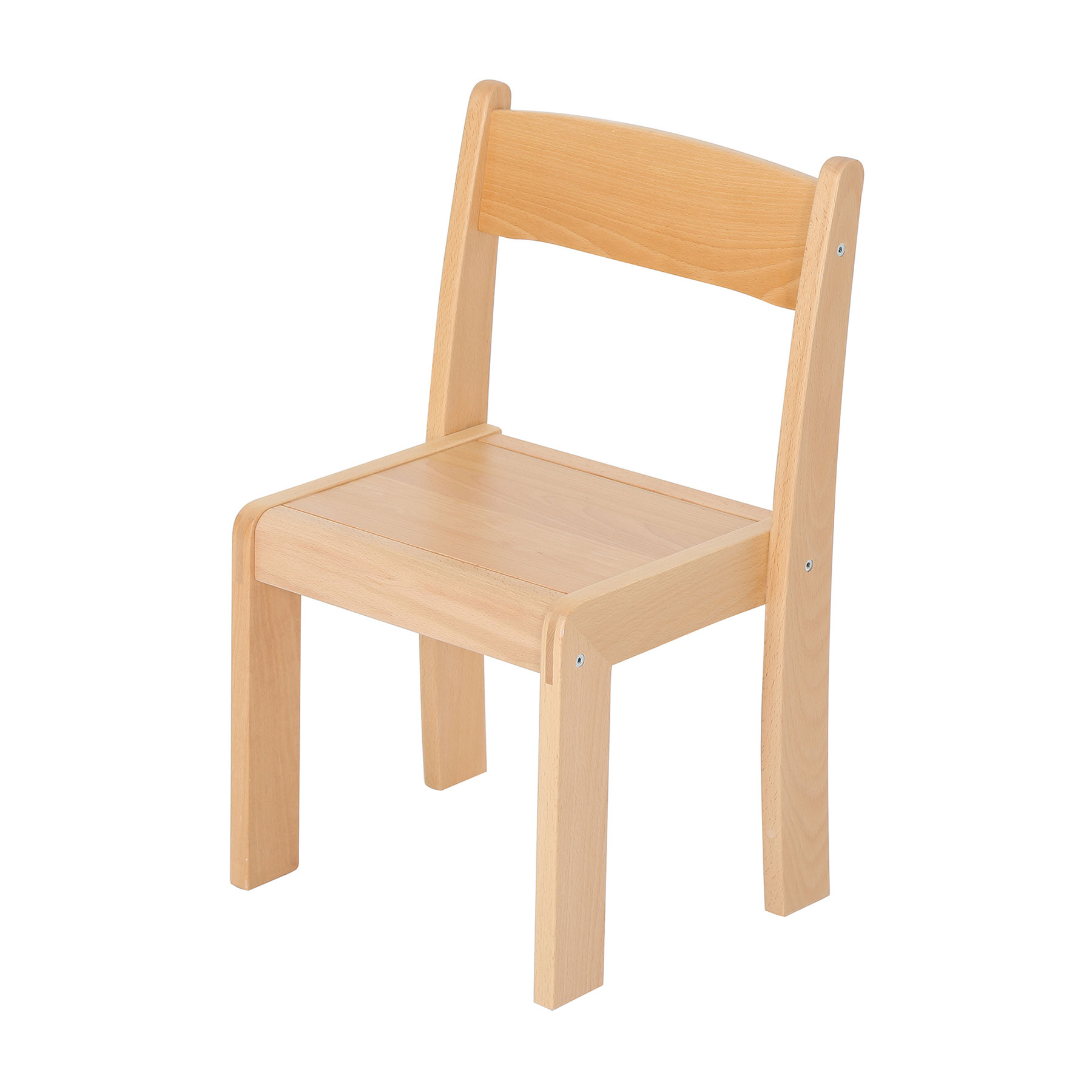 Children's Wooden Stacking Children's Chair - Beech (Pack of 4) | theClassroom.co