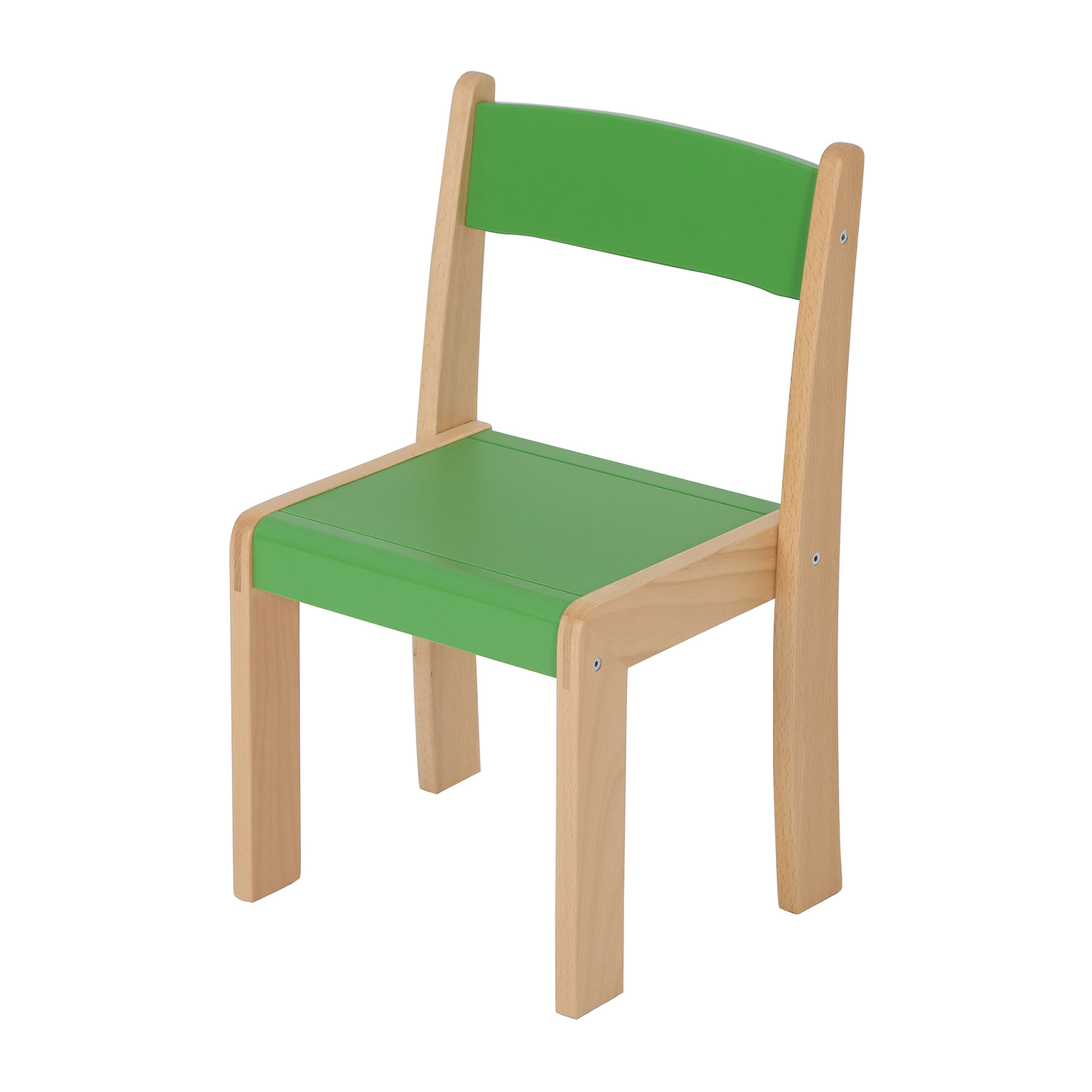 Children's Wooden Stacking Children's Chair - Mixed Colours (Pack of 4 ...