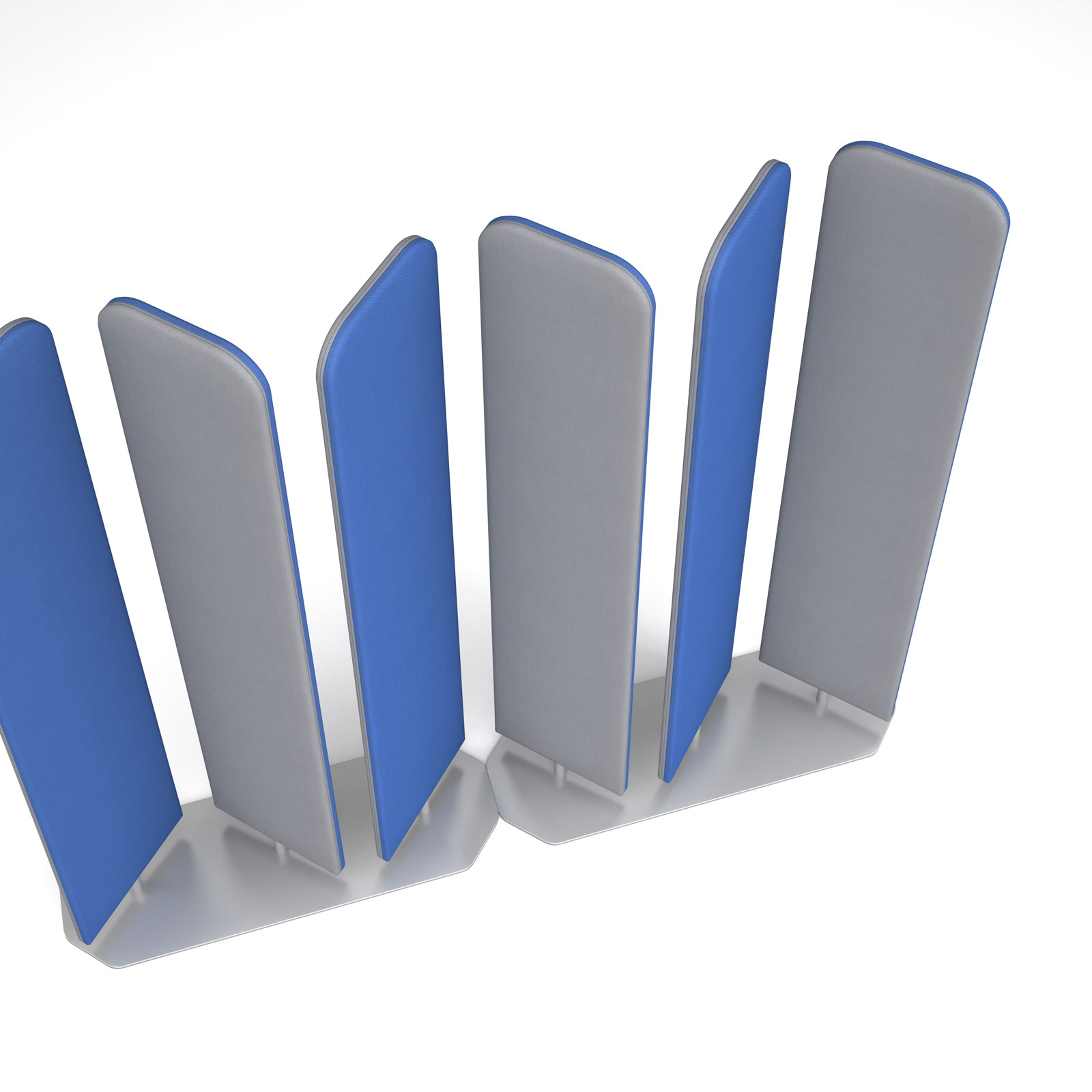 Piano Keys Acoustic Screen with Silver Base and 3 Rotating Panels ...