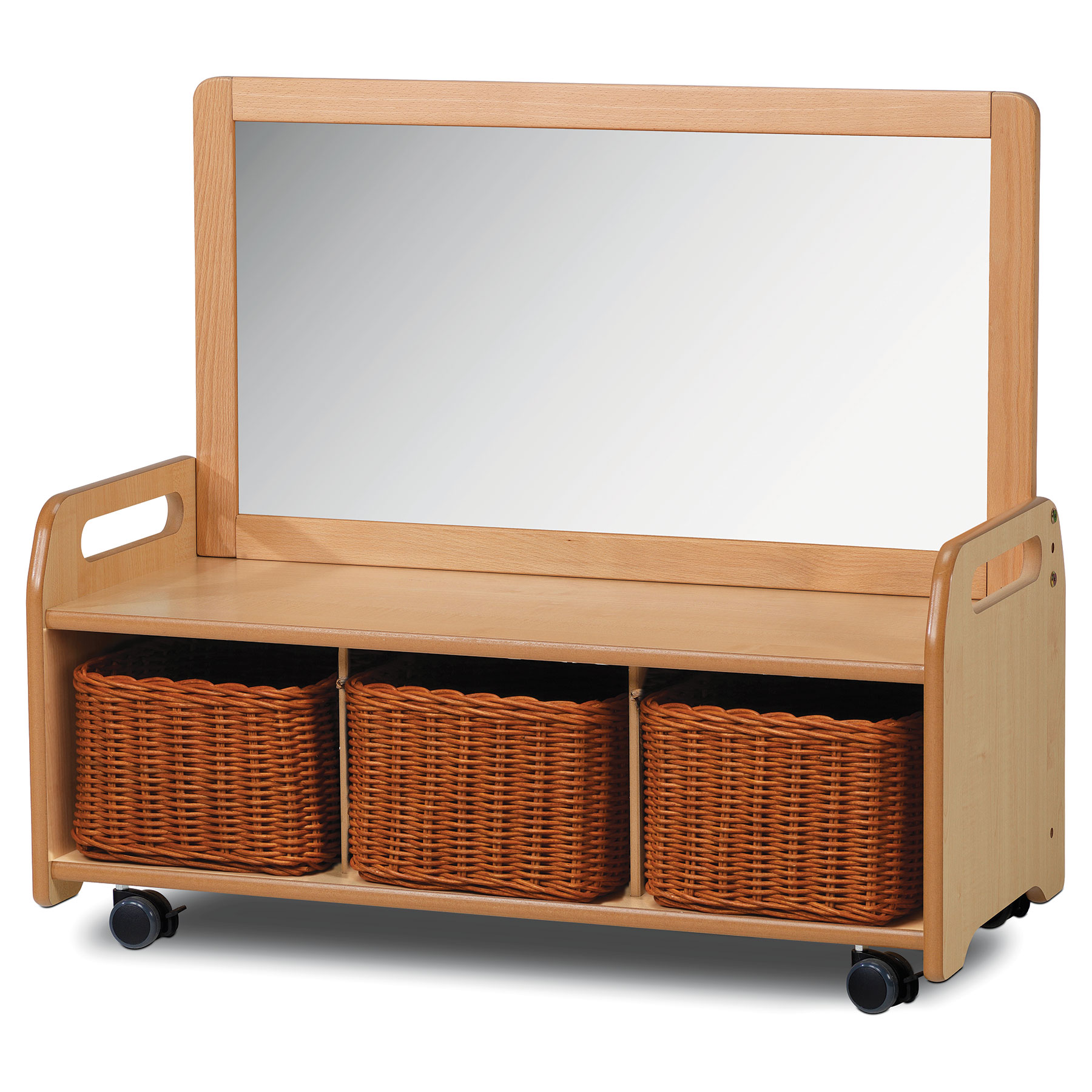Mobile Mirror Storage Unit + Baskets | theClassroom.co