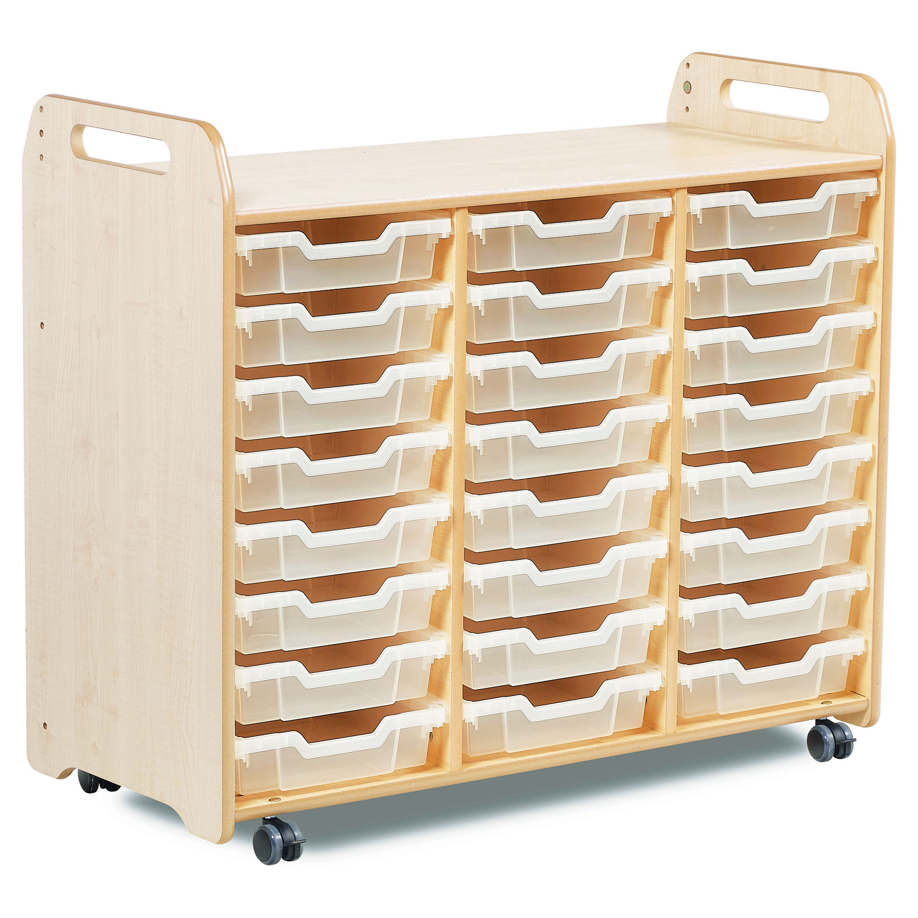 Mobile Storage Unit + 24 Shallow Trays | theClassroom.co