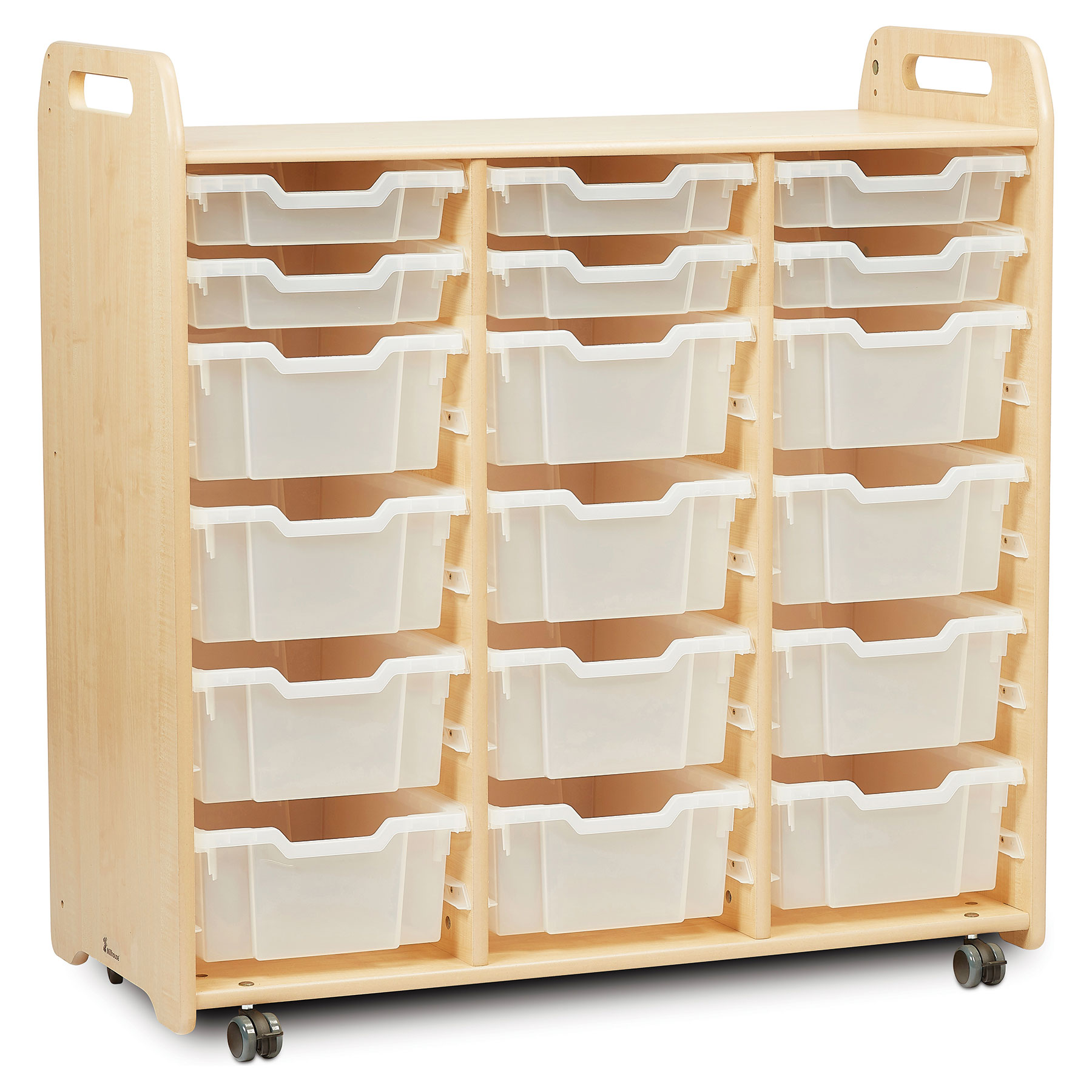 Mobile Storage Unit + 6 Shallow & 12 Deep Trays | theClassroom.co