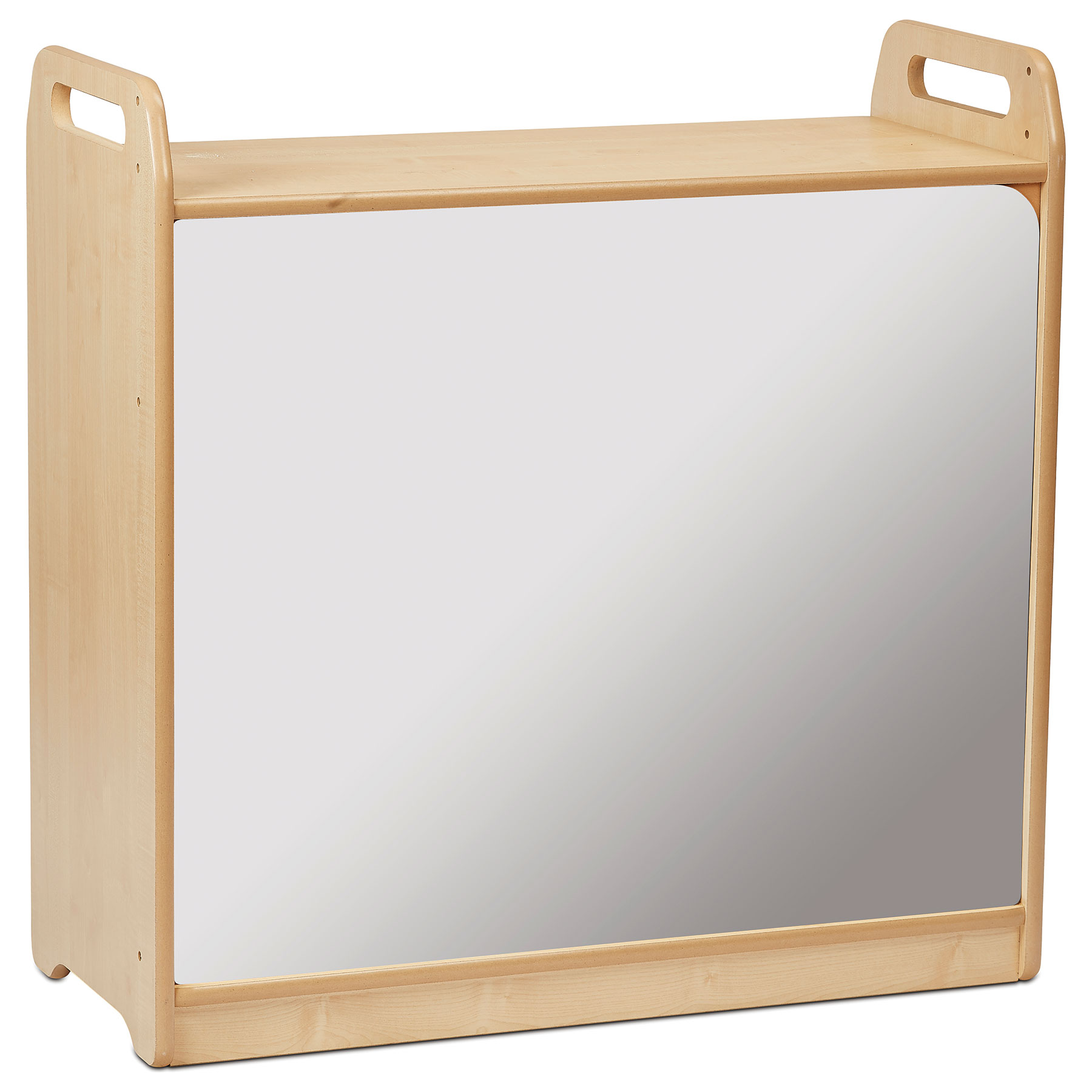 Lockable Storage Cupboard with Display and Mirror Back | theClassroom.co
