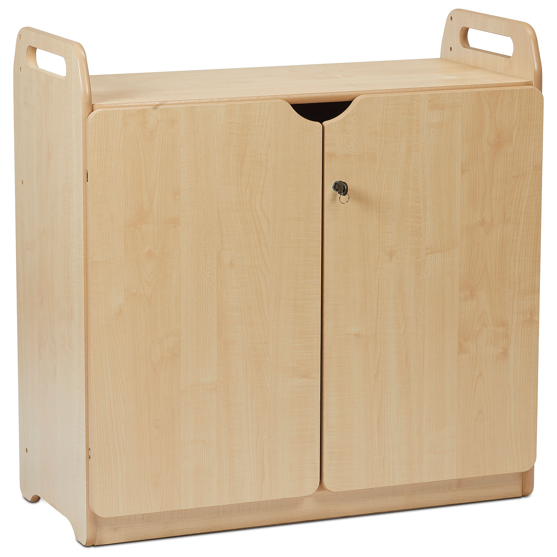 Lockable Storage Cupboard with Display and Mirror Back | theClassroom.co