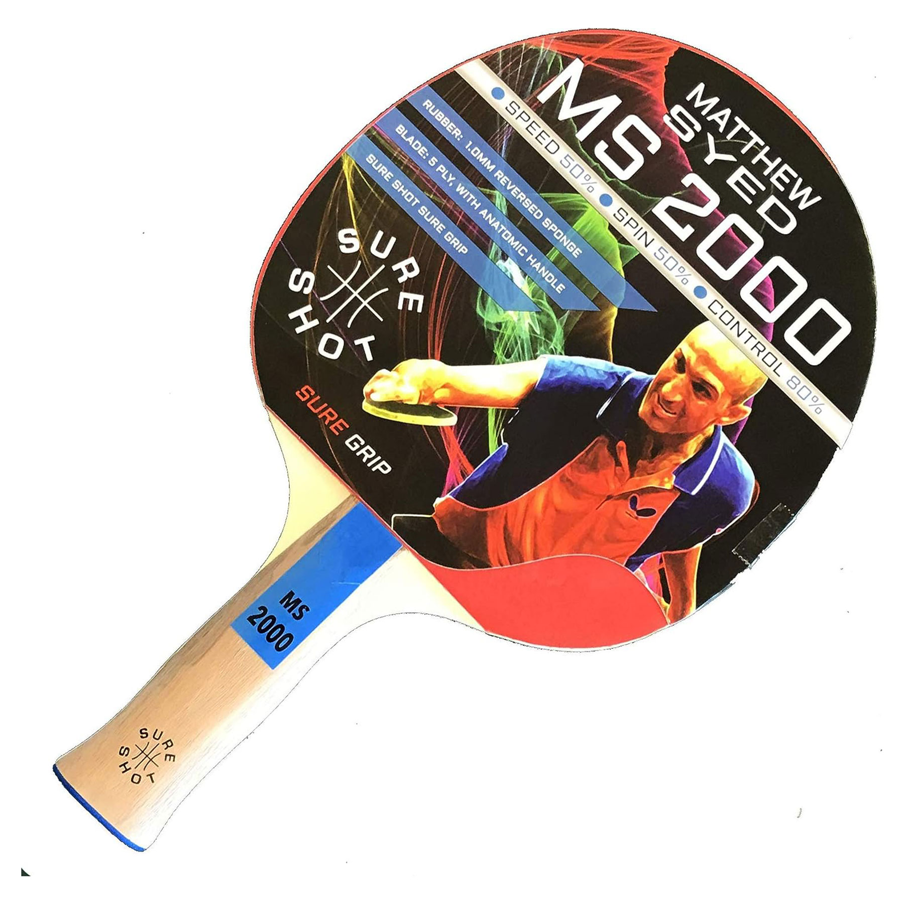 Sure Shot Matthew Syed 2000 Table Tennis Bat | theClassroom.co