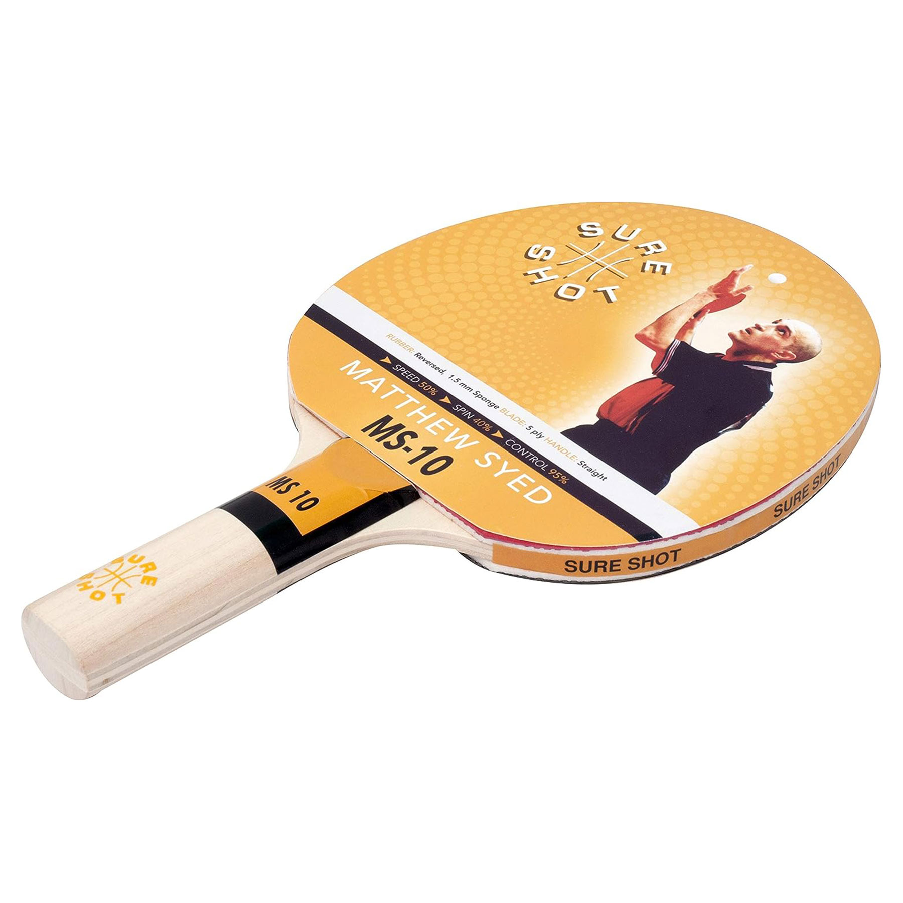 Sure Shot Matthew Syed 10 Table Tennis Bat | theClassroom.co