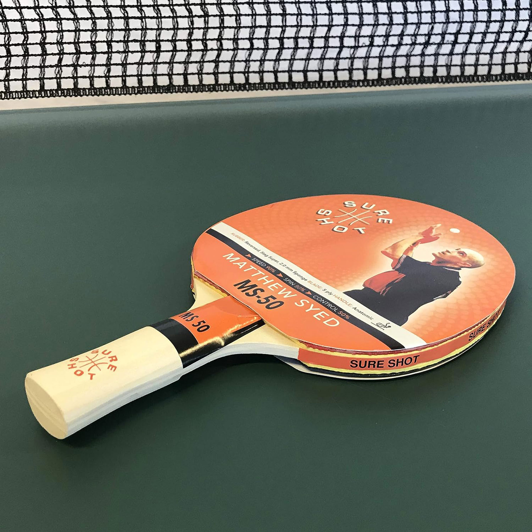 Sure Shot Matthew Syed 50 Table Tennis Bat | theClassroom.co