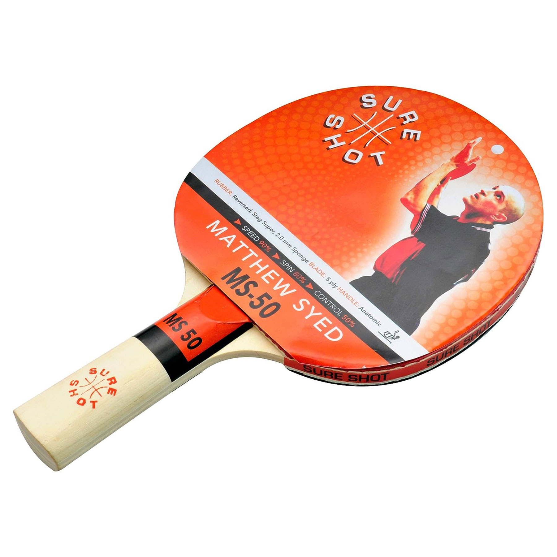 Sure Shot Matthew Syed 50 Table Tennis Bat | theClassroom.co