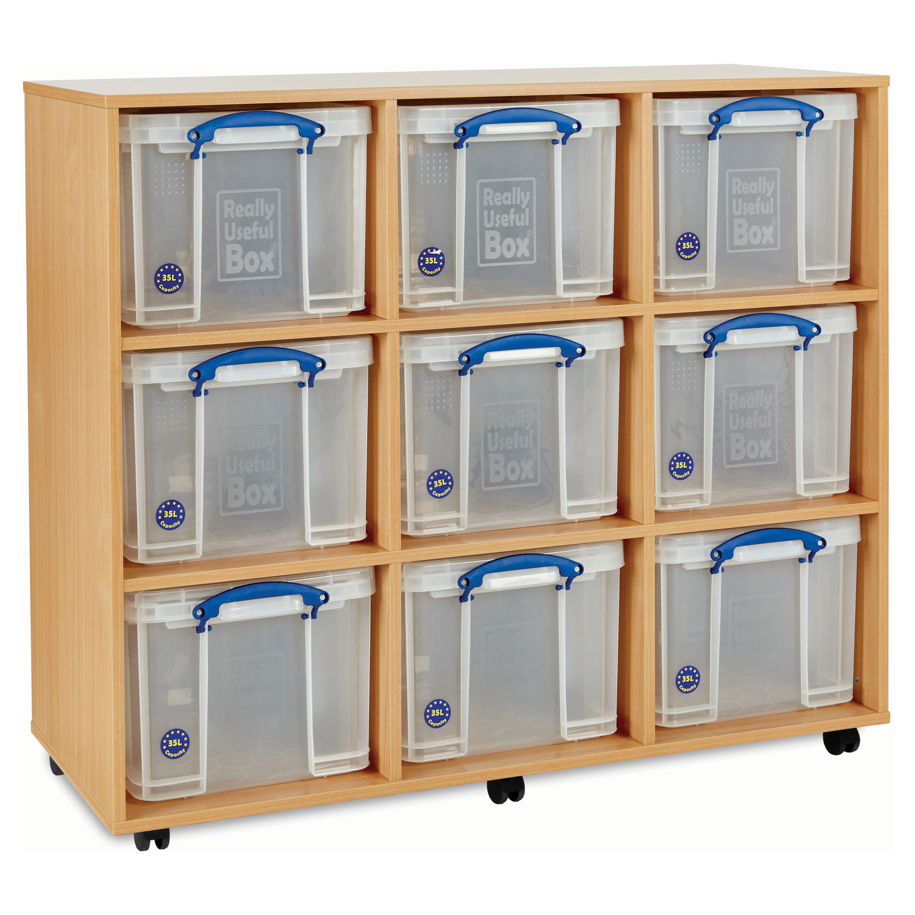 9 x 35L Really Useful Box Storage Unit | theClassroom.co