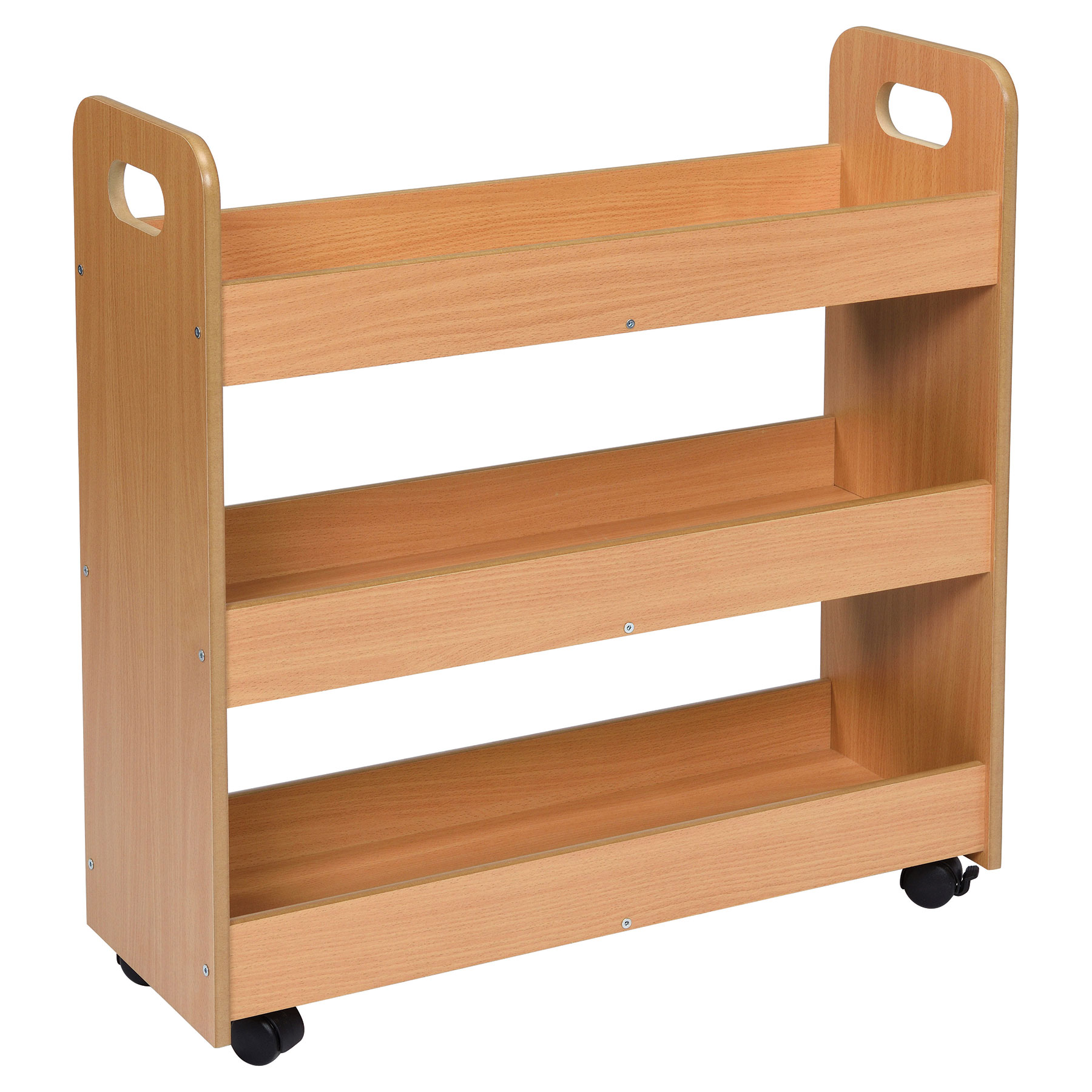 Wooden School Lunchbox Trolley