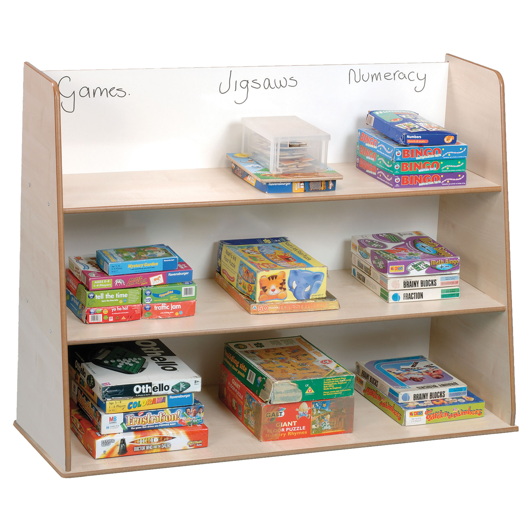 Free Standing Classroom Shelf Unit + Dry-Wipe Back | theClassroom.co