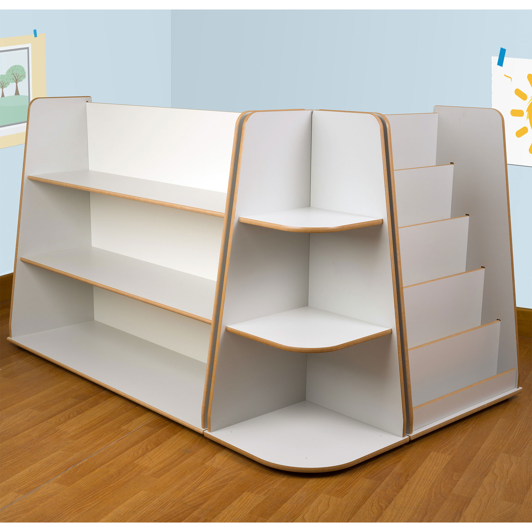 Freestanding Classroom Shelf Set 1 (440mm Deep) | theClassroom.co