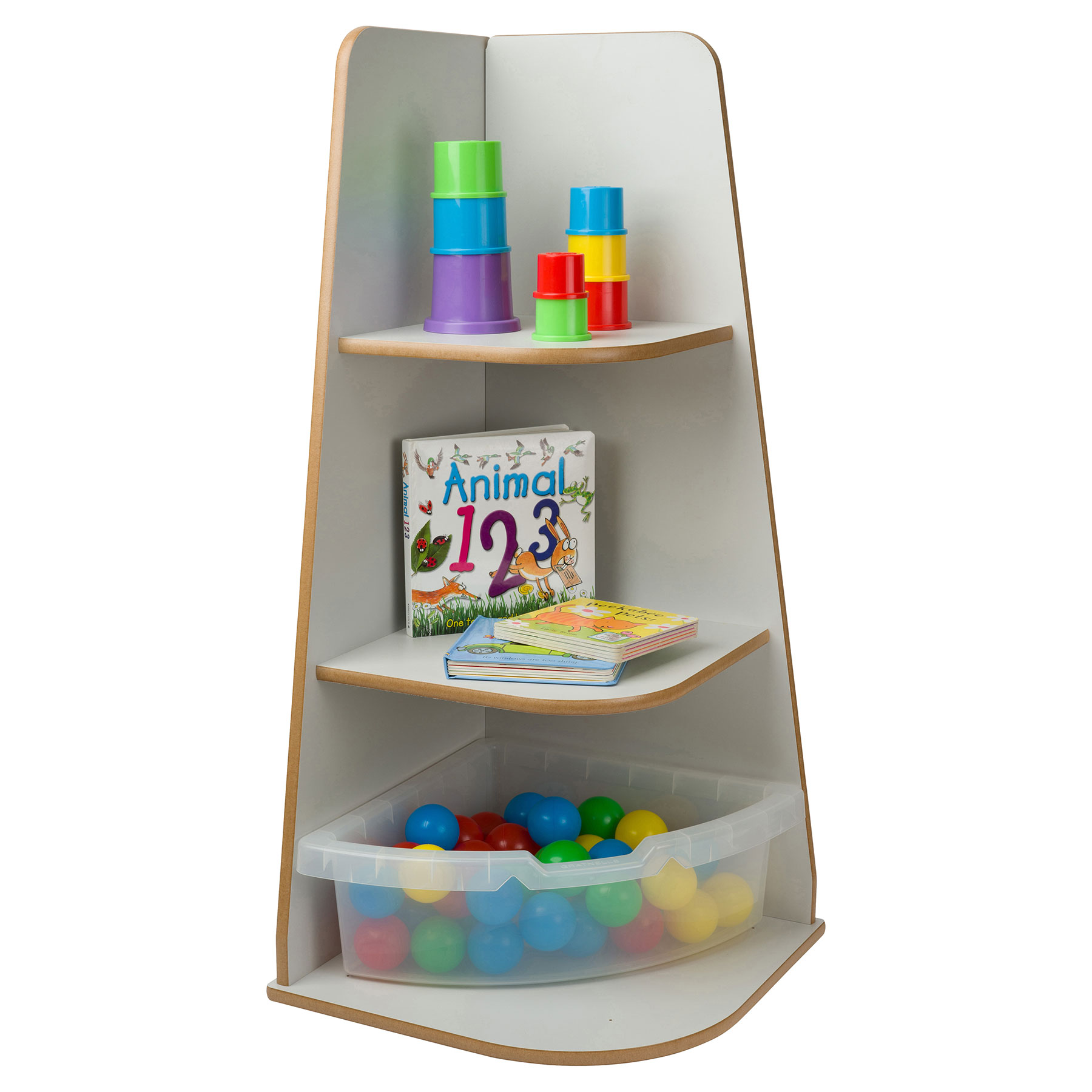 Free Standing Tall Classroom Corner Shelf | theClassroom.co