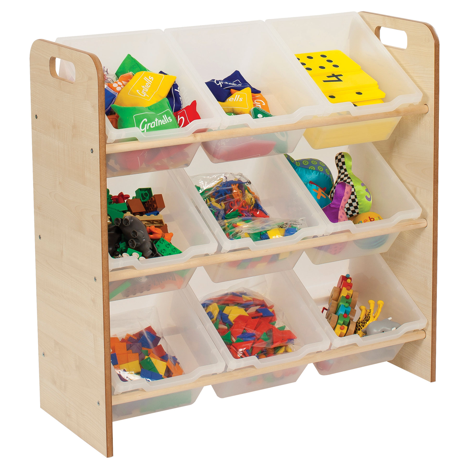 Single Sided Classroom Tidy + 9 Clear Deep Trays | theClassroom.co
